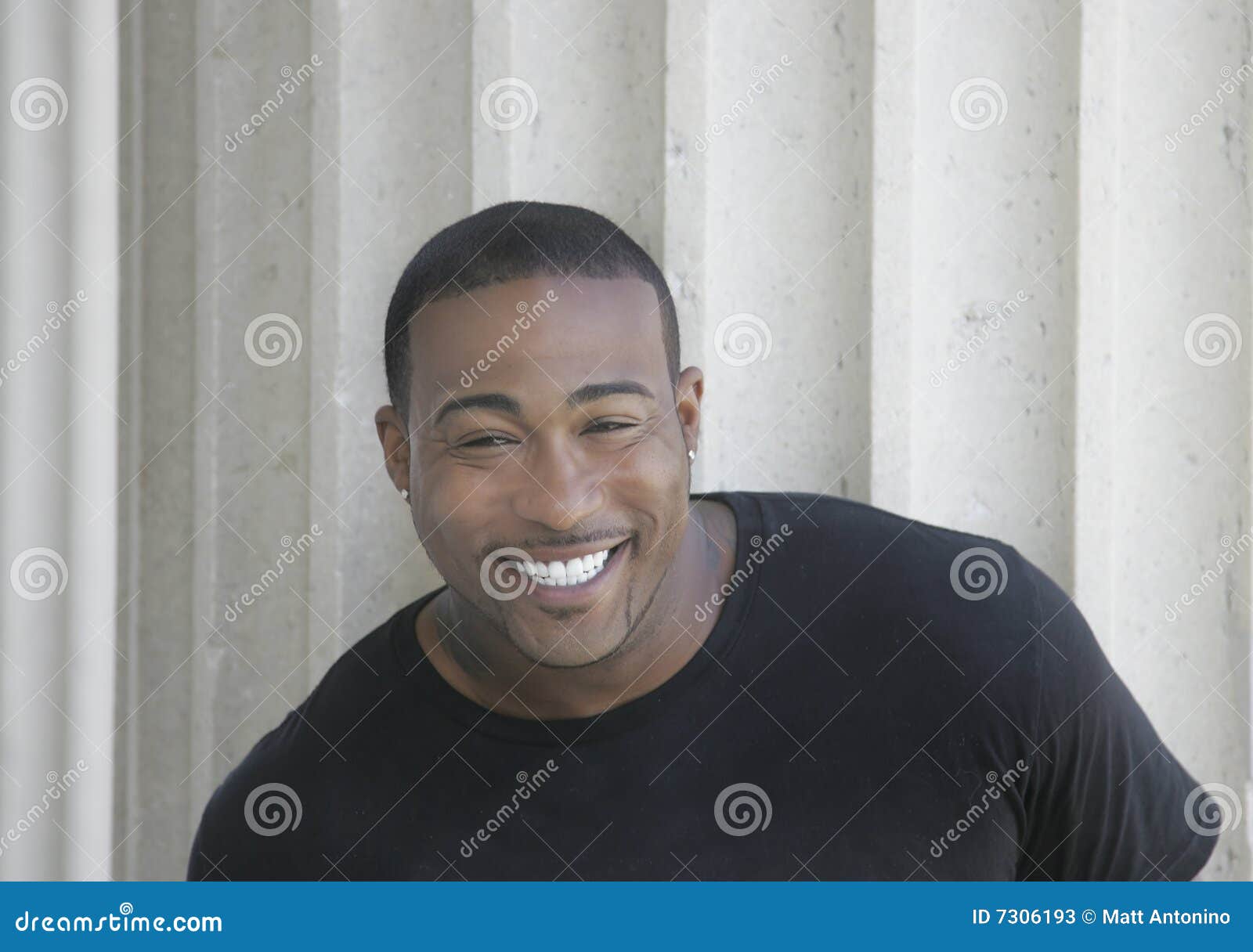 Tough guy portrait stock image. Image of happy, african - 7306193
