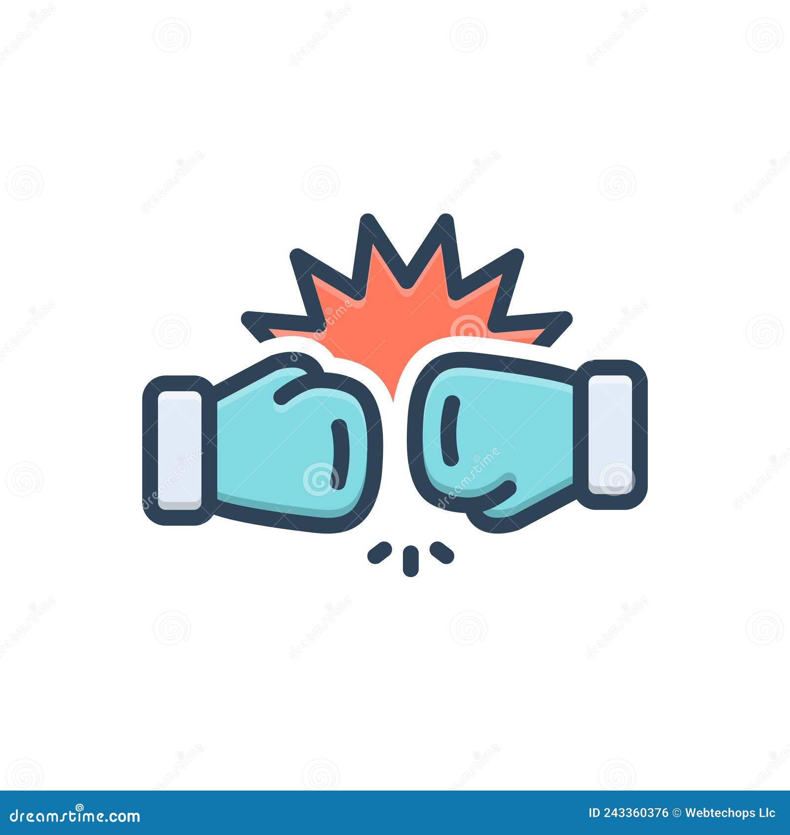 Color Illustration Icon for Tough, Rigid and Stiff Stock Vector ...