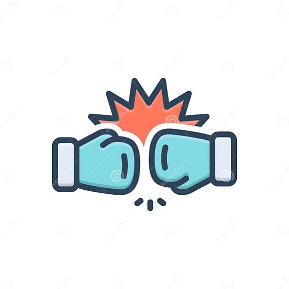 Color Illustration Icon for Tough, Rigid and Stiff Stock Vector ...