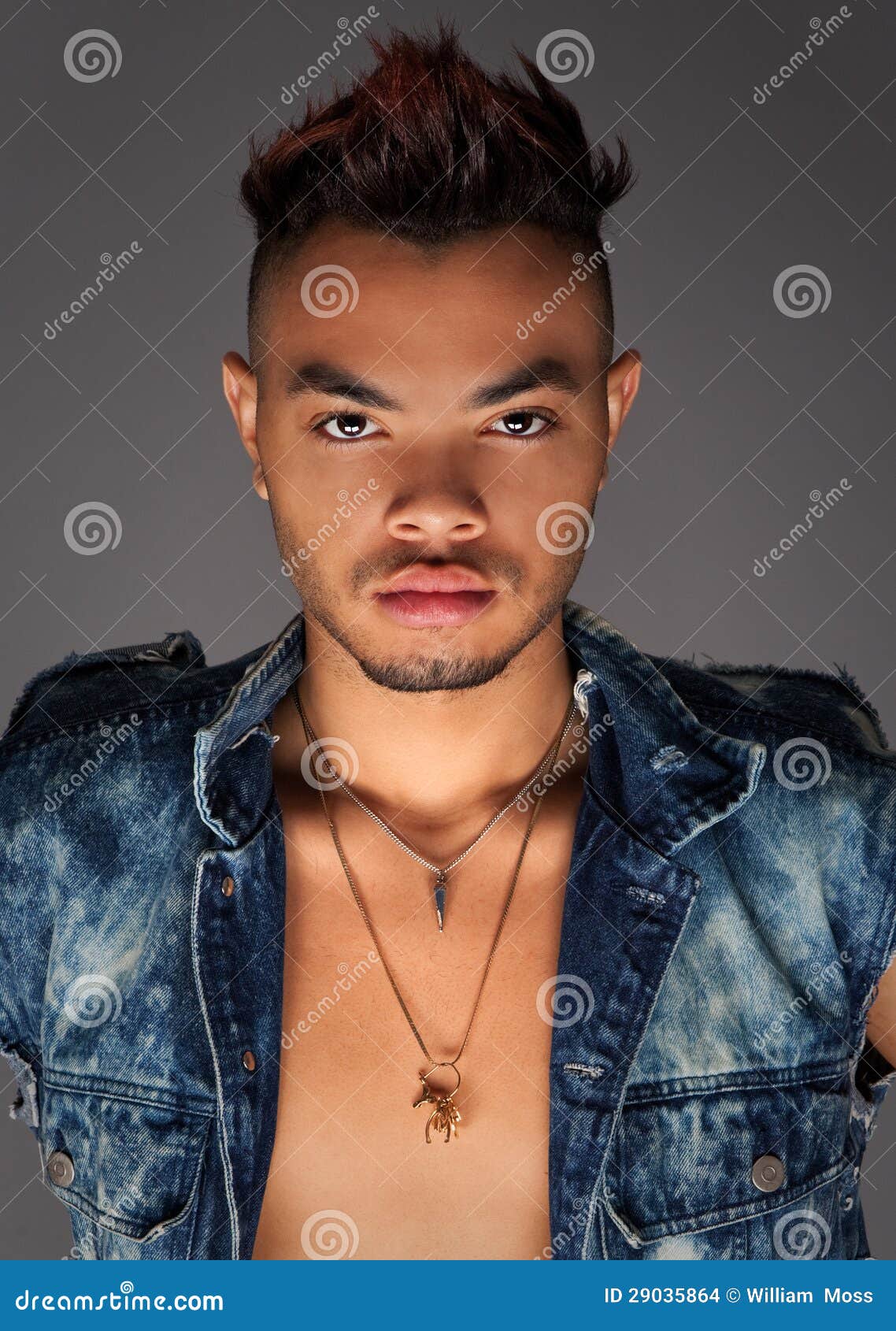 Tough Looking Teen stock photo. Image of necklaces, attractive - 29035864