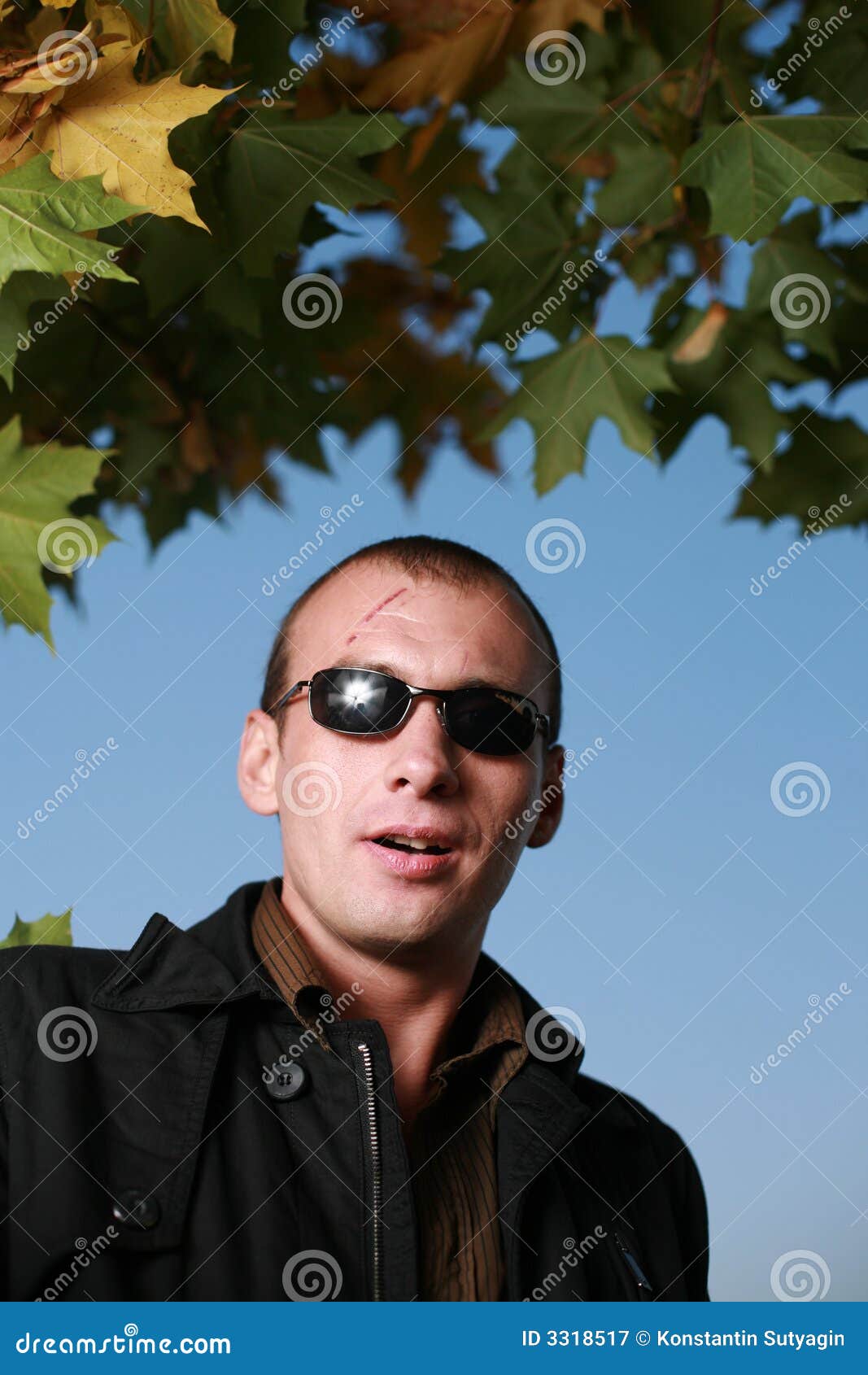 Tough man stock image. Image of dusk, confidence, harsh - 3318517