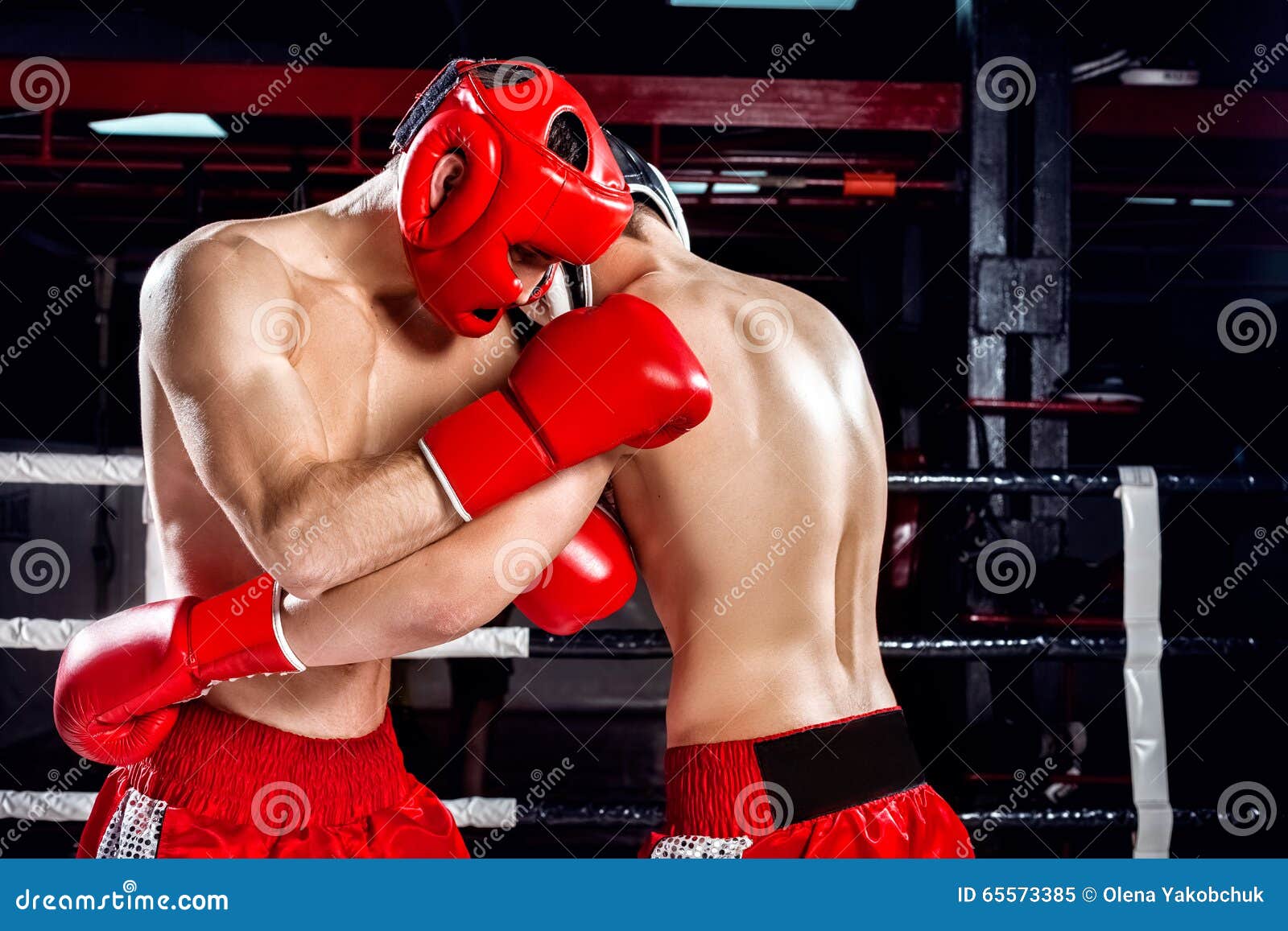 Tough Opponents are Sparing with Each Other Stock Image - Image of ...