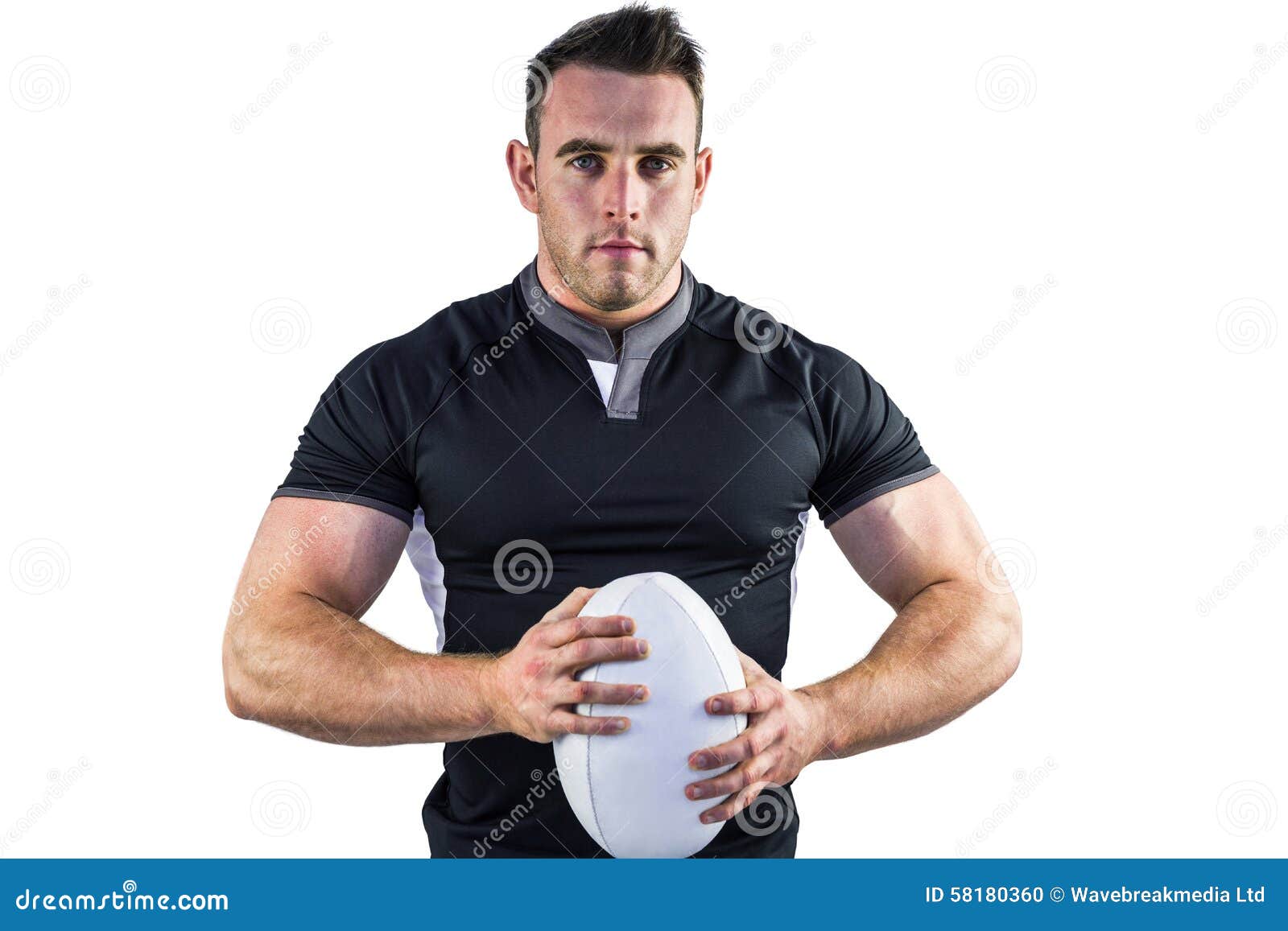 Tough Rugby Player Looking at Camera Stock Photo - Image of person ...