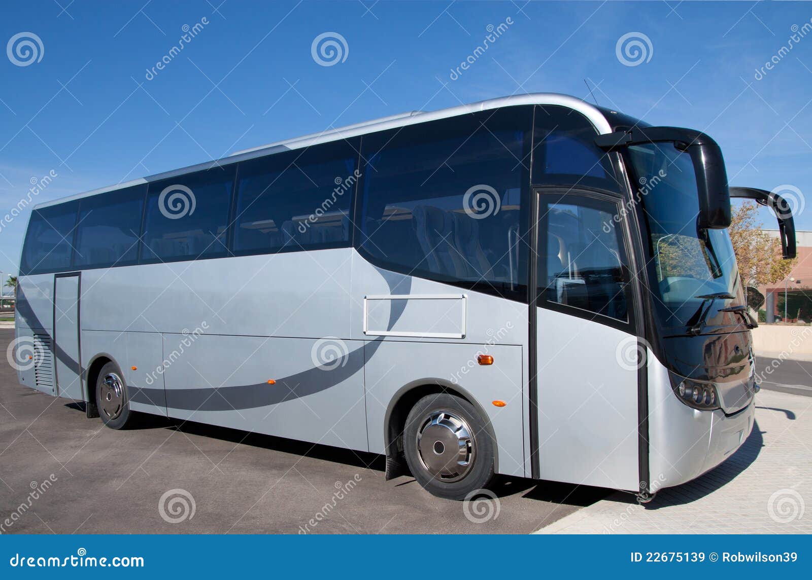 Blue Tour Bus Stock Photography | CartoonDealer.com #7827098