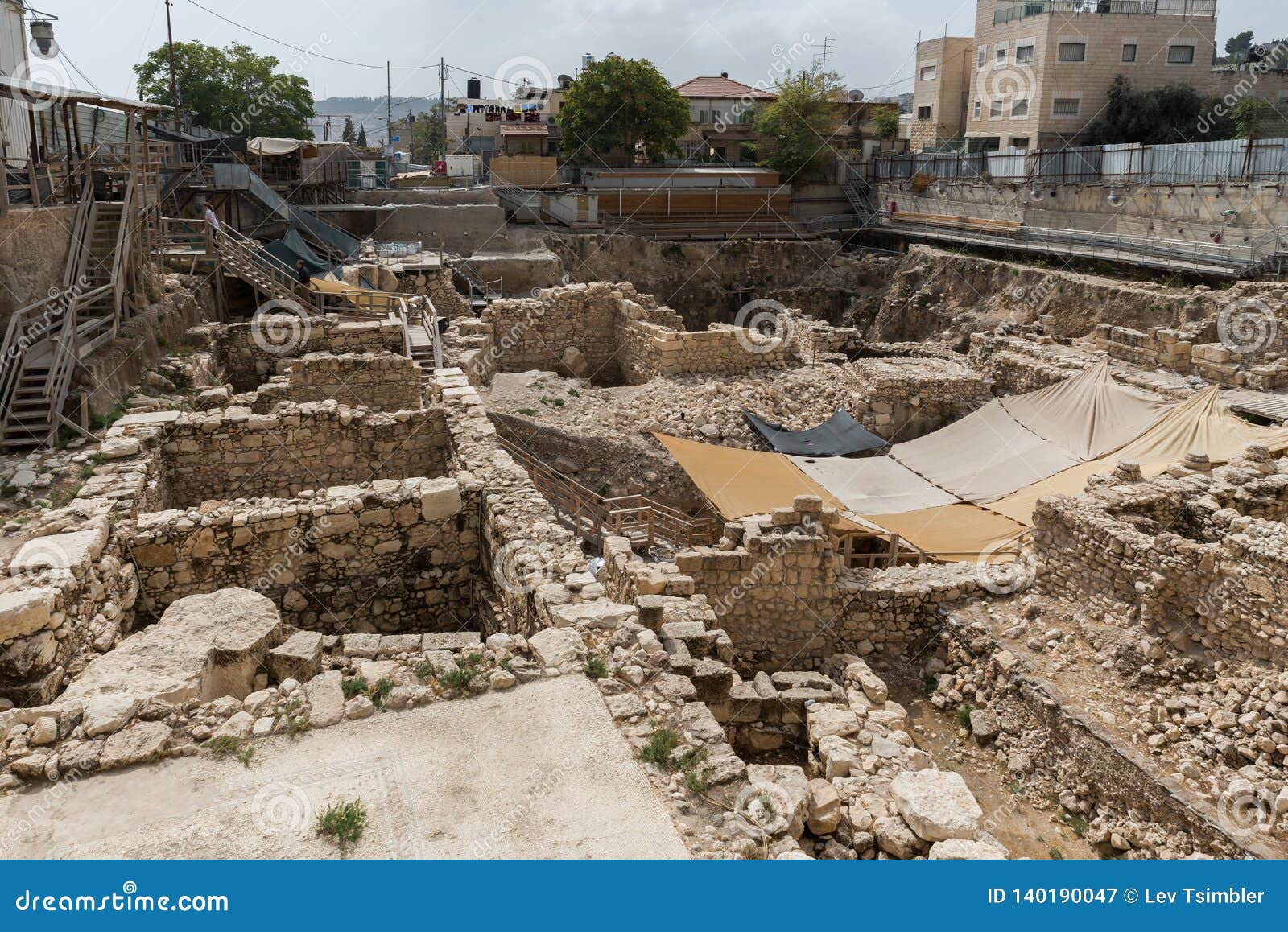 Tour at City of David in Jerusalem Editorial Photography - Image of ...
