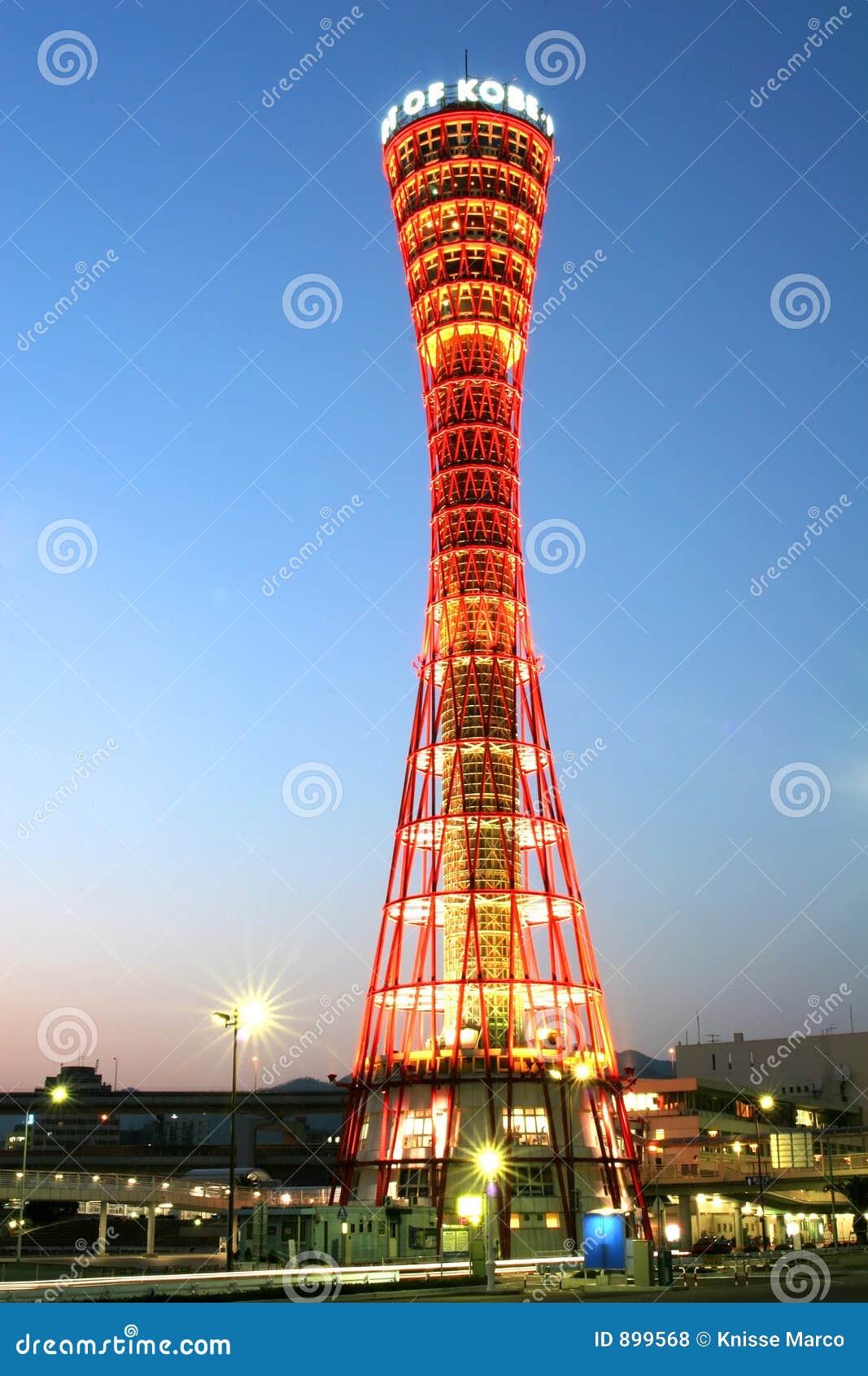 Tour de Kobe photo stock. Image du ville, sunset, kobe - 899568