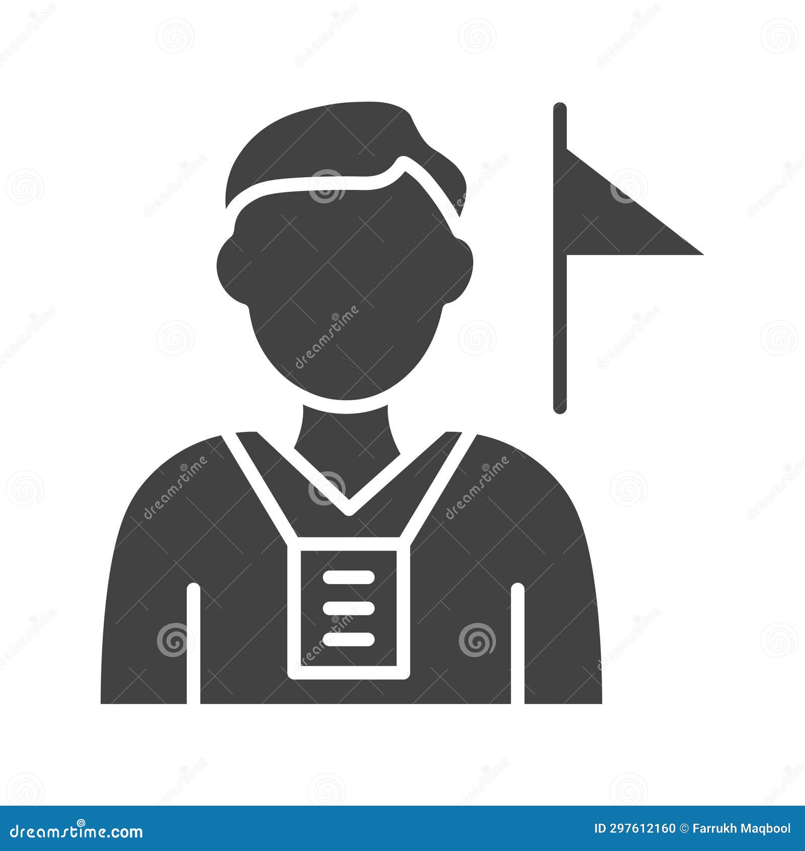 Tour Guide Icon Vector Image. Stock Illustration - Illustration of ...