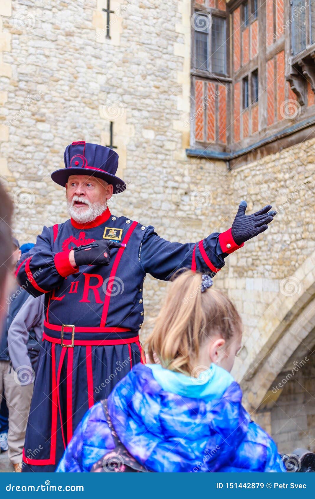 Tour Guide at the Tower of London Editorial Stock Image - Image of ...