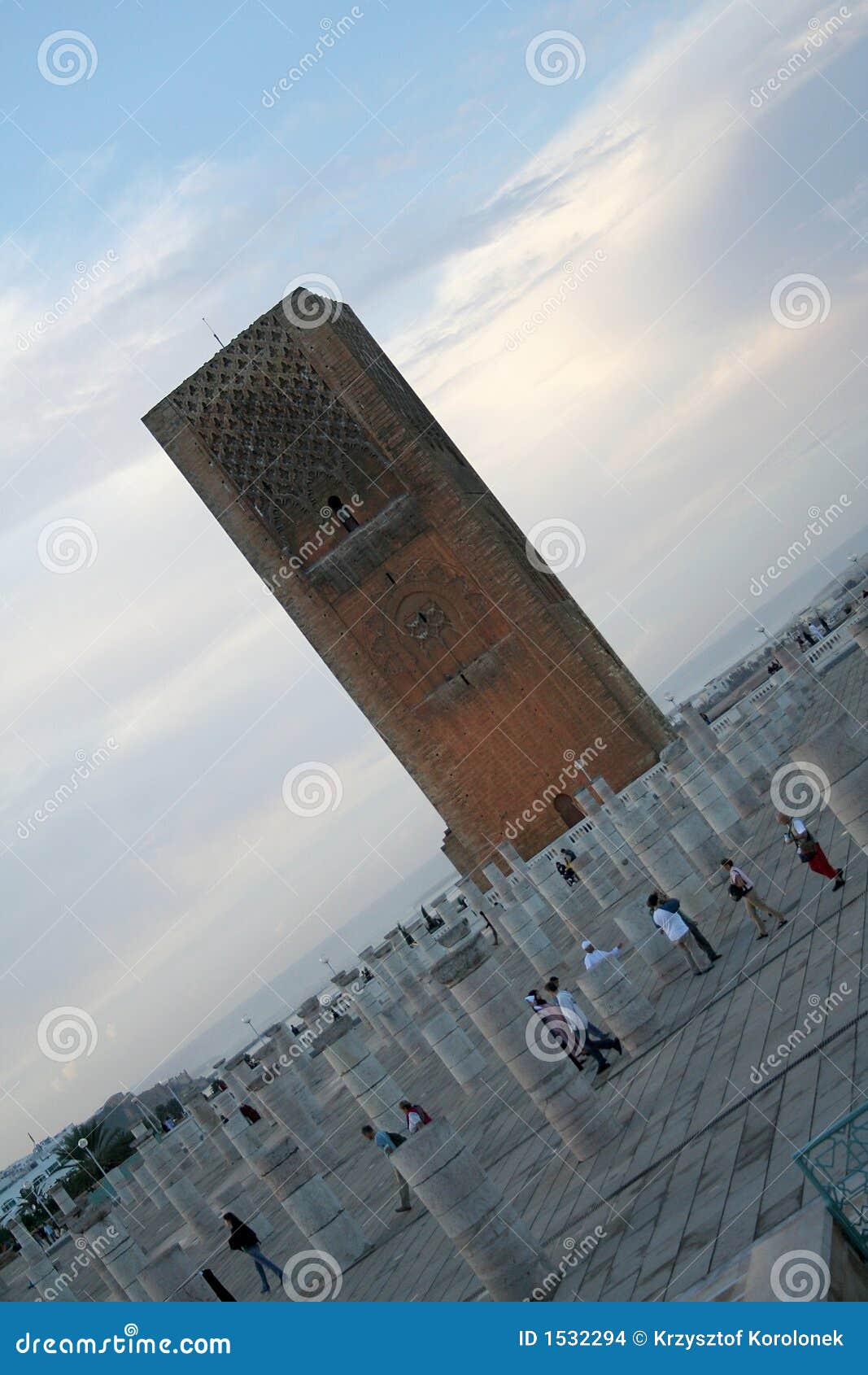 Tour Hassan stock photo. Image of minaret, oriental, journey - 1532294