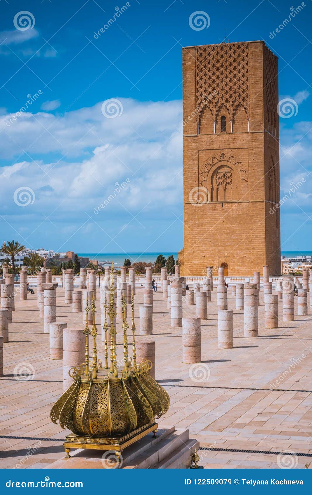 Tour Hassan Rabat Morocco stock image. Image of landmark - 122509079
