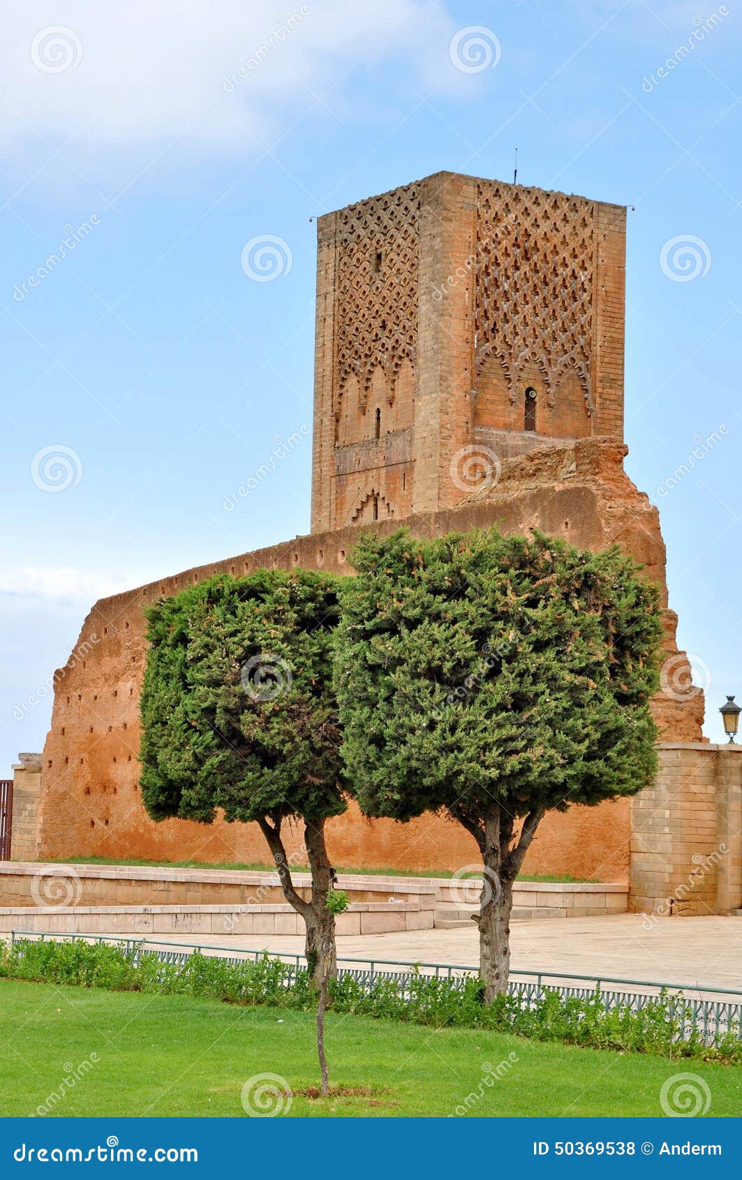 Tour Hassan tower in Rabat stock photo. Image of memorial - 50369538