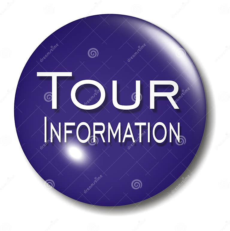 Tour Information Button Orb Sign Stock Illustration - Illustration of ...
