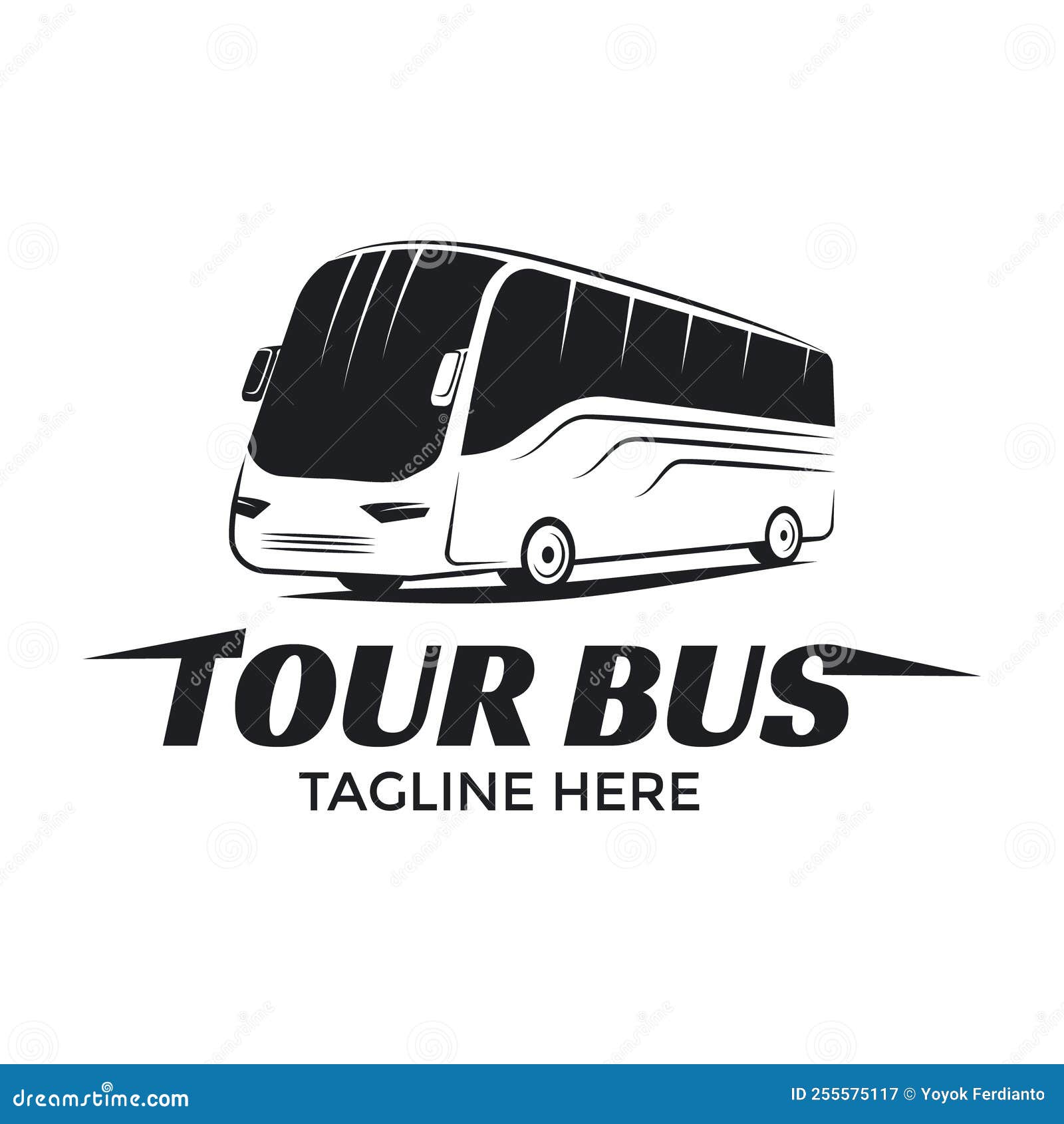 Tour and Travel Bus Vector Logo Illustration Stock Illustration ...