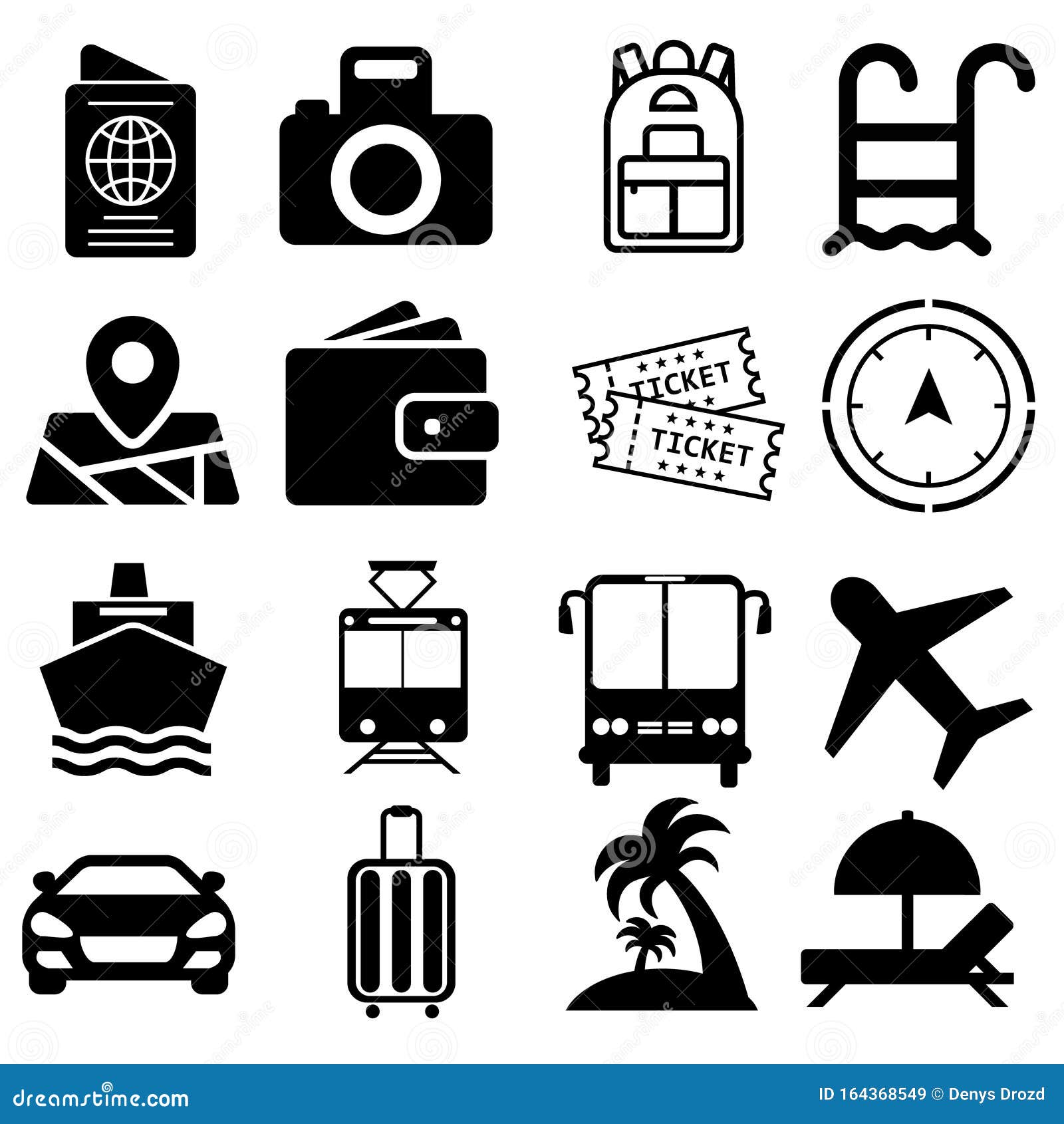 Tour Vector Icons Set. Travel Illustration Symbol Collection. Contains ... Tour Vector Icons Set. Travel Illustration Symbol Collection. Contains ...