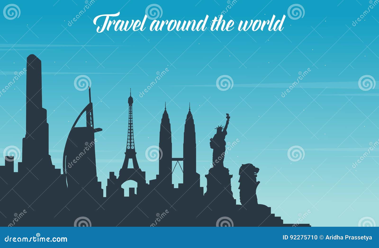 Tour on the World Travel Collection Stock Vector - Illustration of ...
