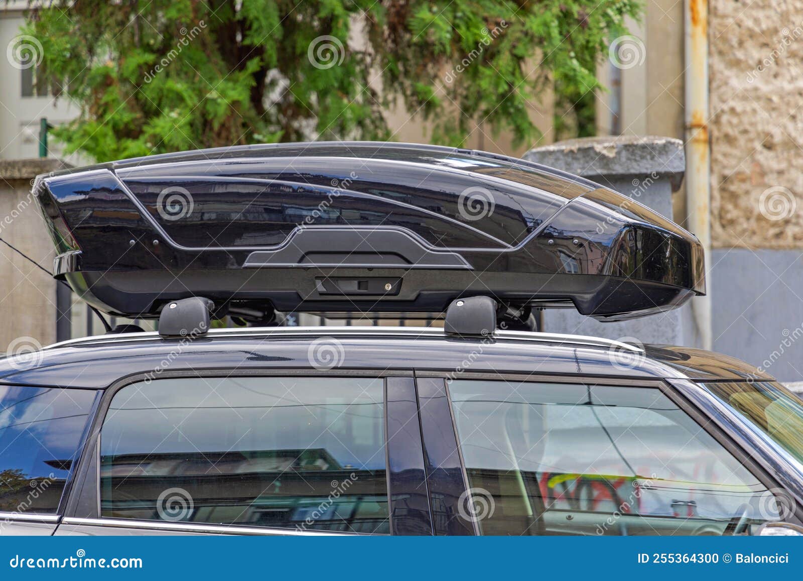 Touring Rooftop Box stock photo. Image of transport - 255364300