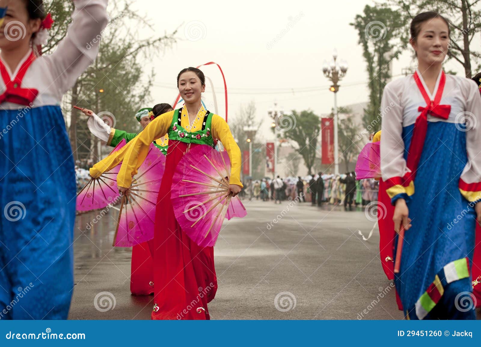 Touring Show Performance of North Korean Pyongyang Folk Dancers ...