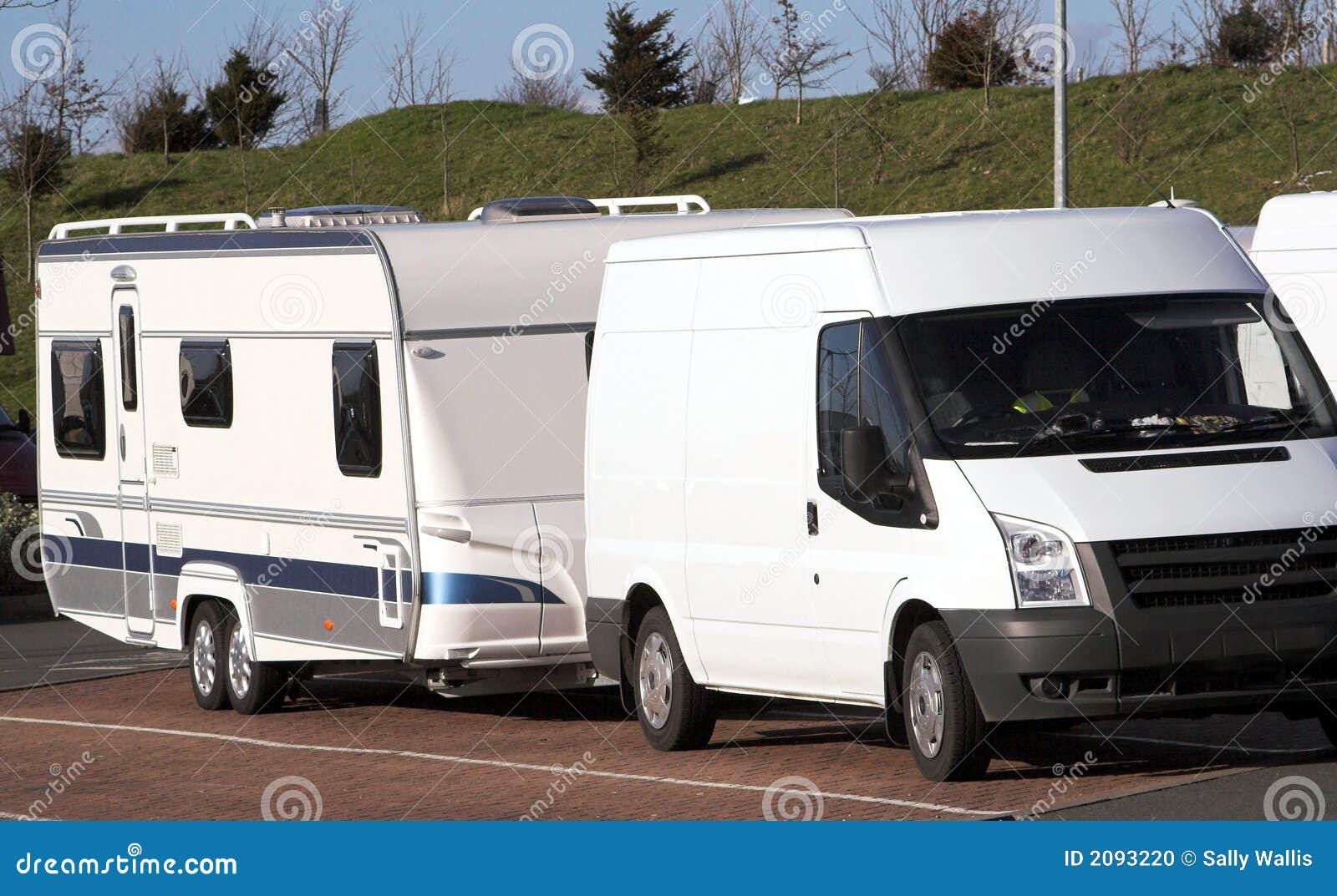 Touring Van stock photo. Image of roads, doors, trees - 2093220
