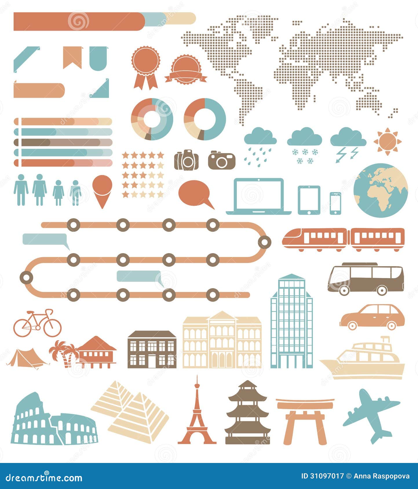 Tourism infographic stock vector. Illustration of statistic - 31097017