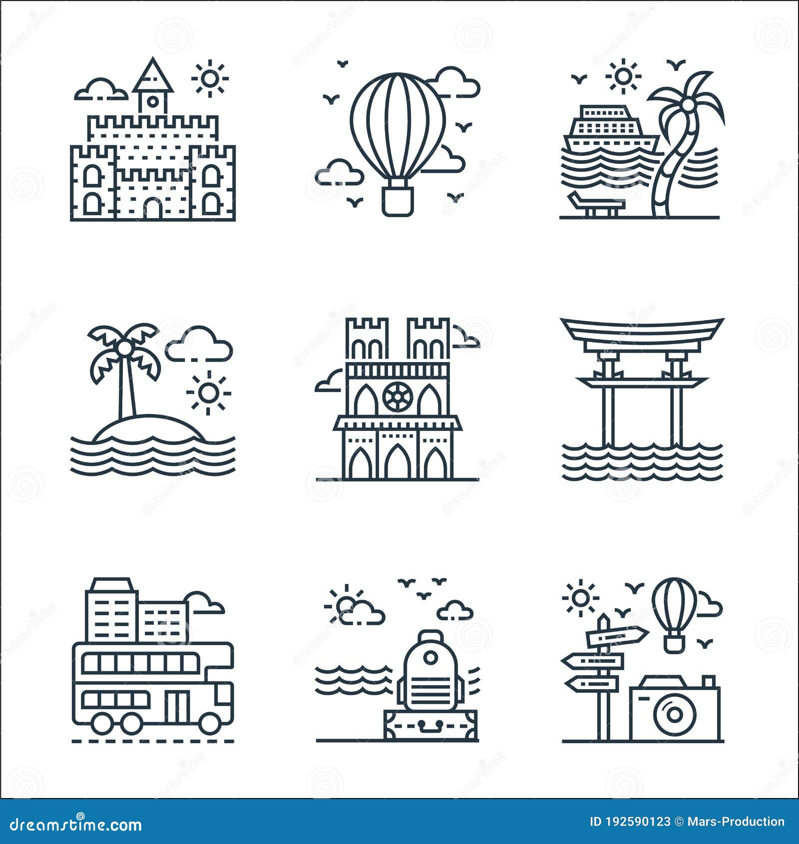 Linear Notre Dame Icon From Buildings Outline Collection. Thin Line ... Linear Notre Dame Icon From Buildings Outline Collection. Thin Line ...