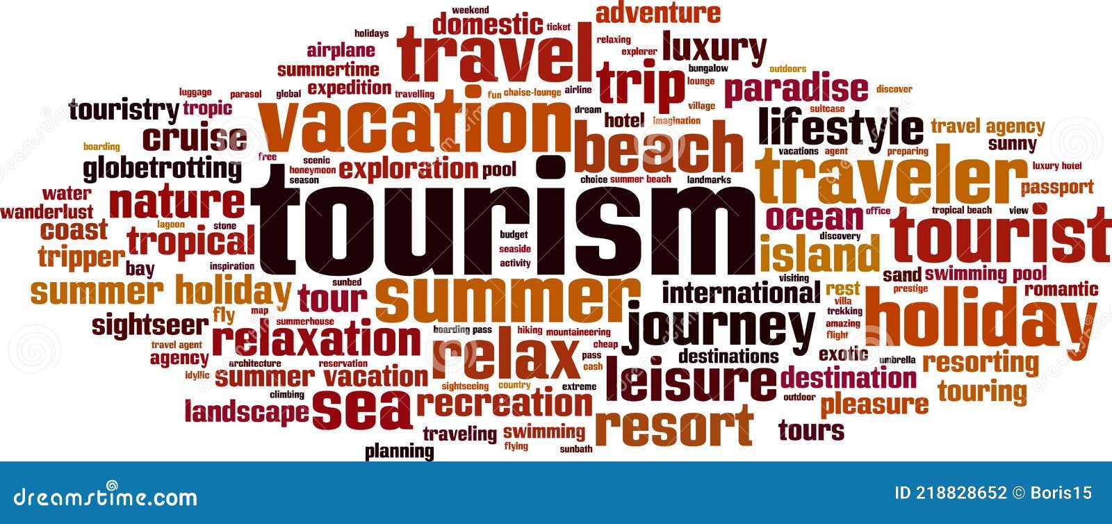 Tourism word cloud stock vector. Illustration of exploration - 218828652