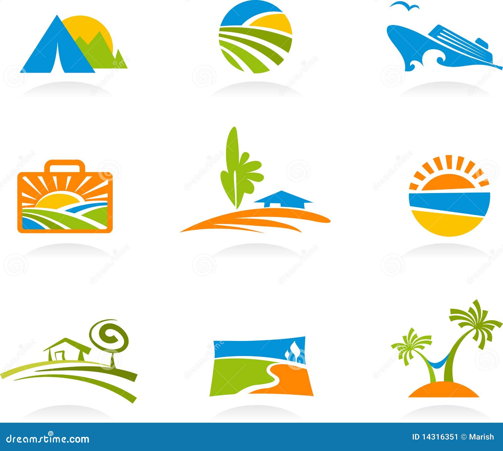 Tourisme Et Graphismes Et Logos De Vacances Illustration de Vecteur ...