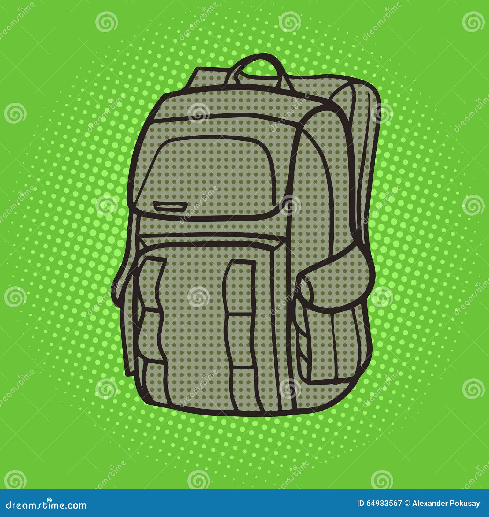 3d Man Tourist With A Big Backpack Stock Image | CartoonDealer.com ...