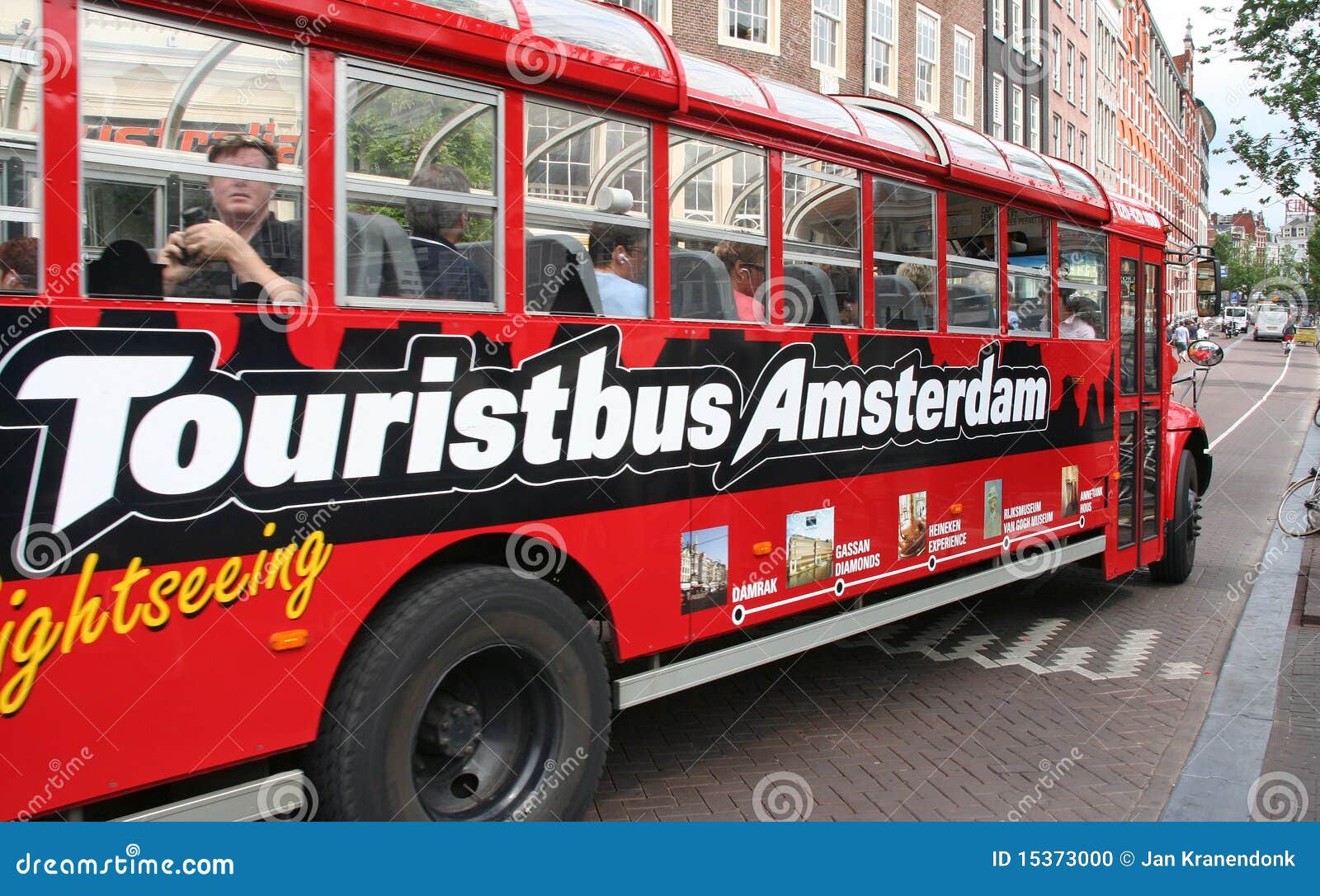 Tourist Bus Amsterdam editorial image. Image of tourist - 15373000