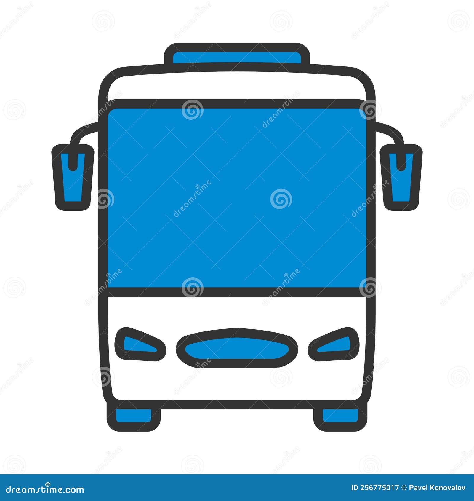 Tourist Bus Icon stock vector. Illustration of outline - 256775017 Tourist Bus Icon stock vector. Illustration of outline - 256775017