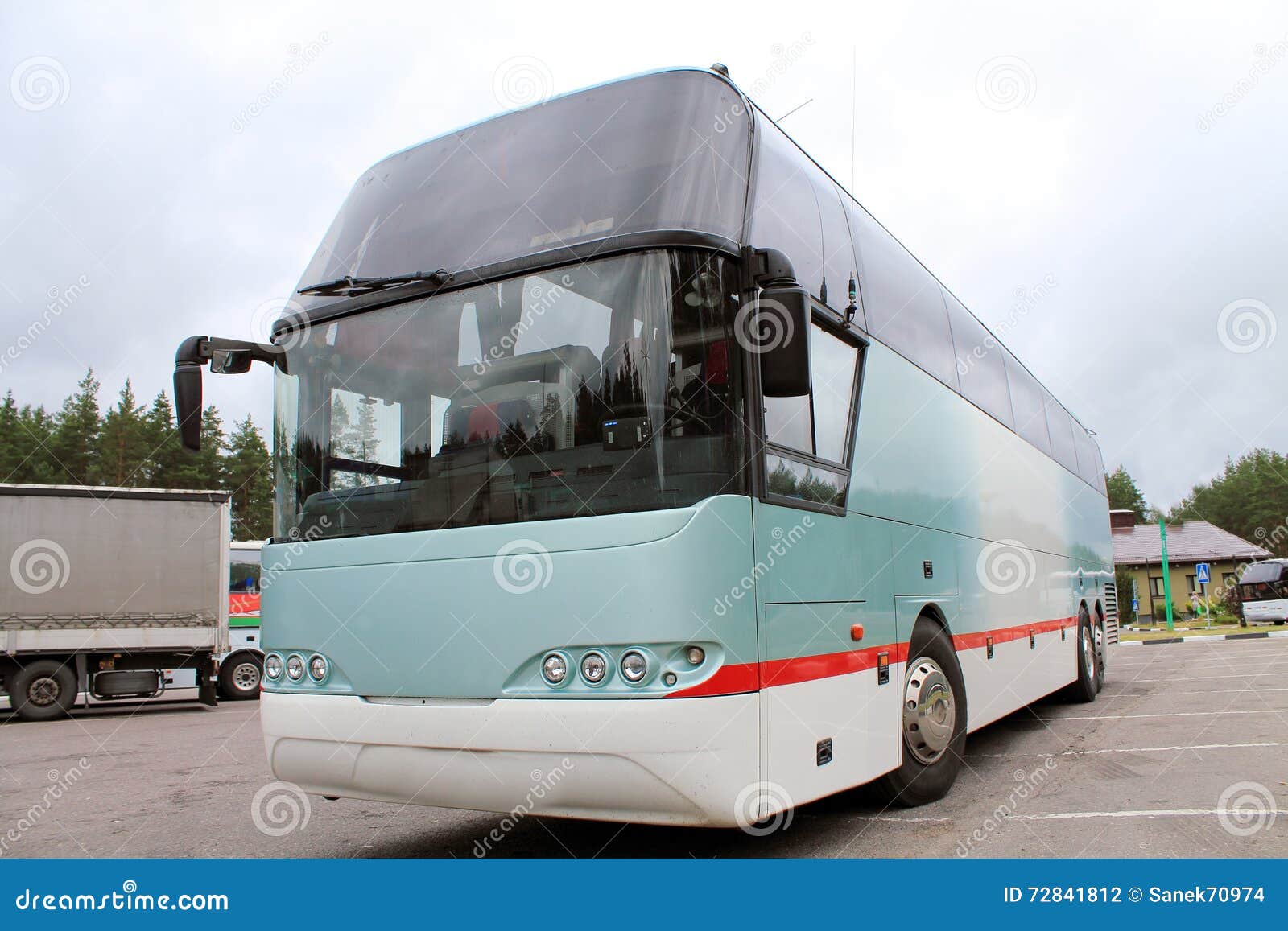 Tourist bus stock photo. Image of cutting, driving, lights - 72841812