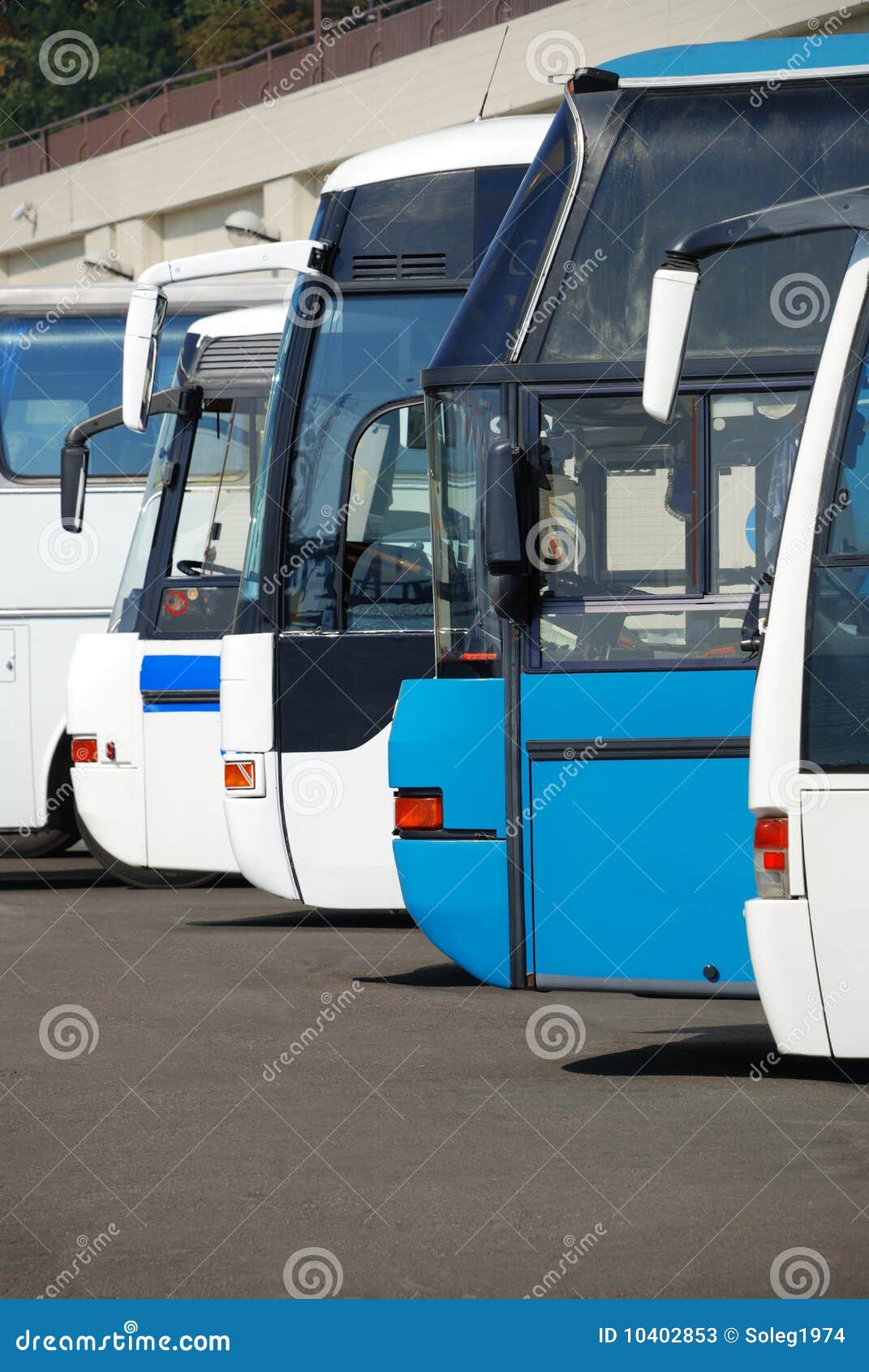 Tourist buses on a parking stock image. Image of stay - 10402853