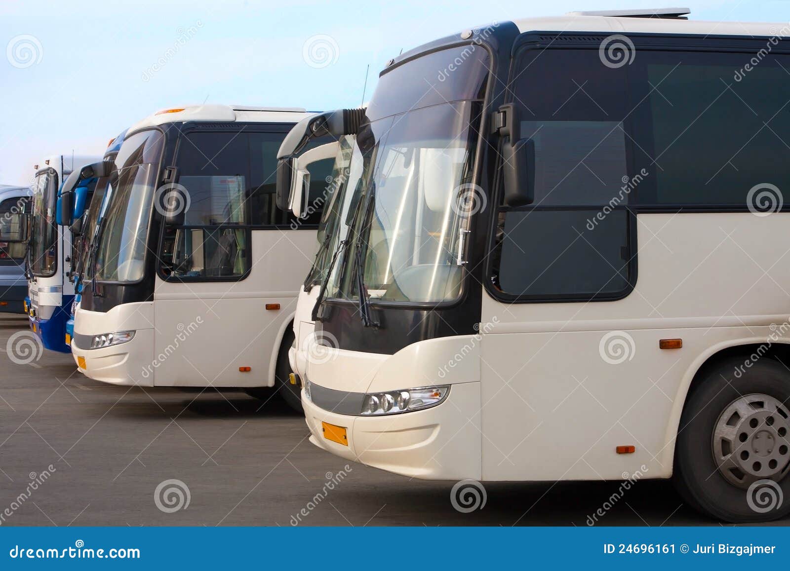 Tourist buses on parking stock image. Image of coach - 24696161