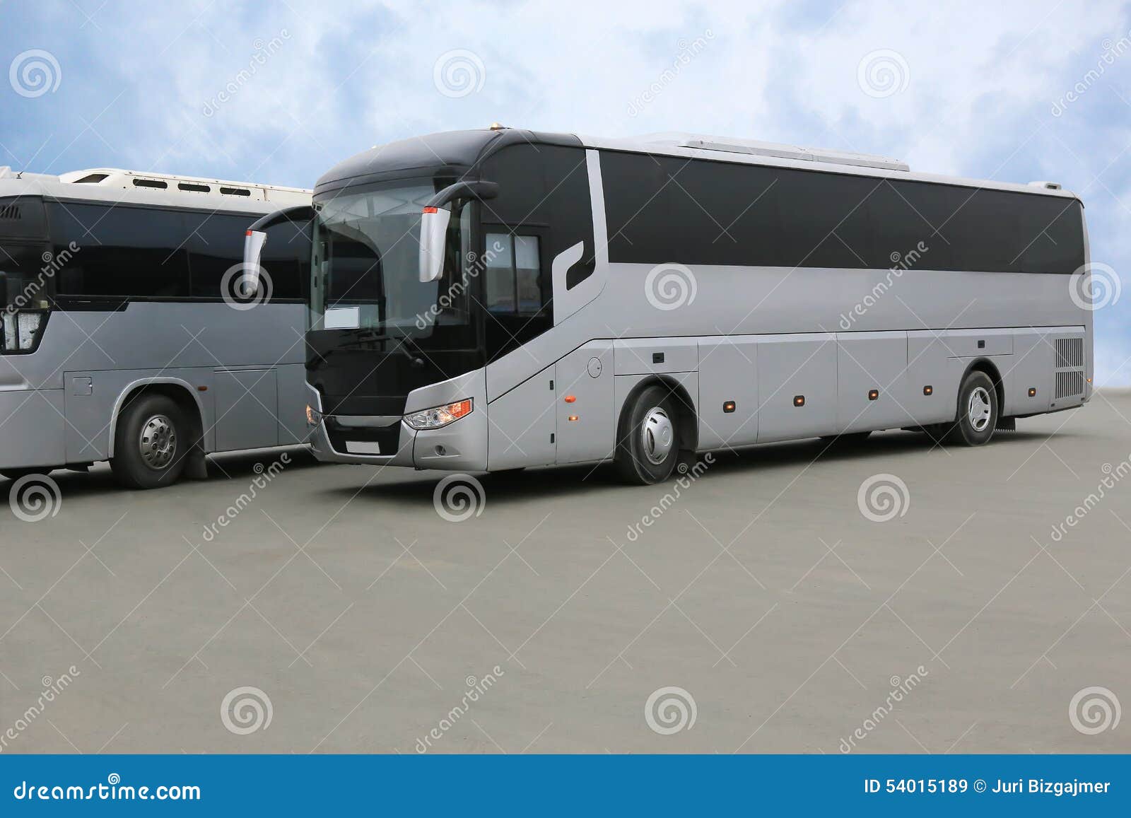 Tourist buses on parking stock image. Image of modern - 54015189