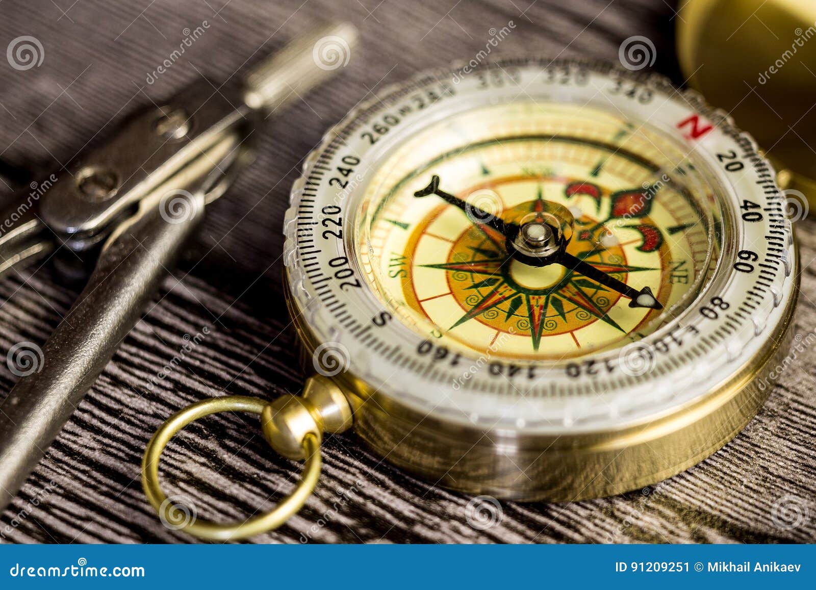 Compas On Map Stock Photography | CartoonDealer.com #56013488