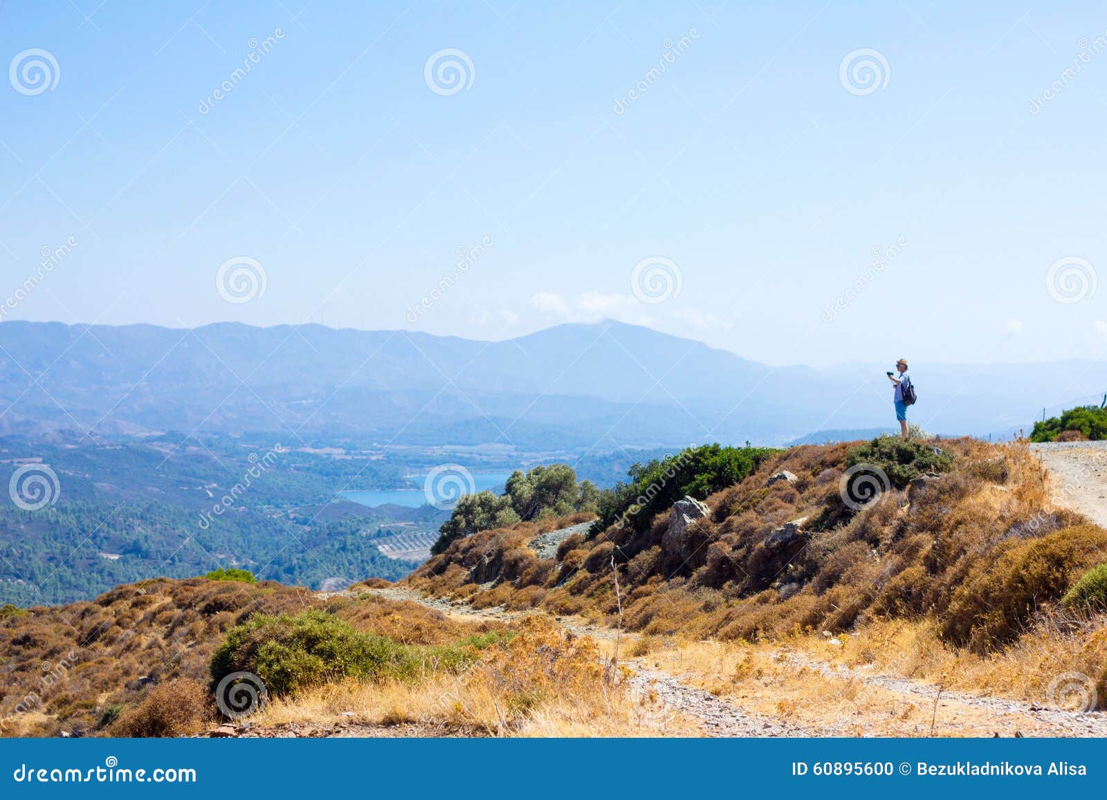 Tourist Exploring Beautiful Scenery Stock Photo - Image of sport ...