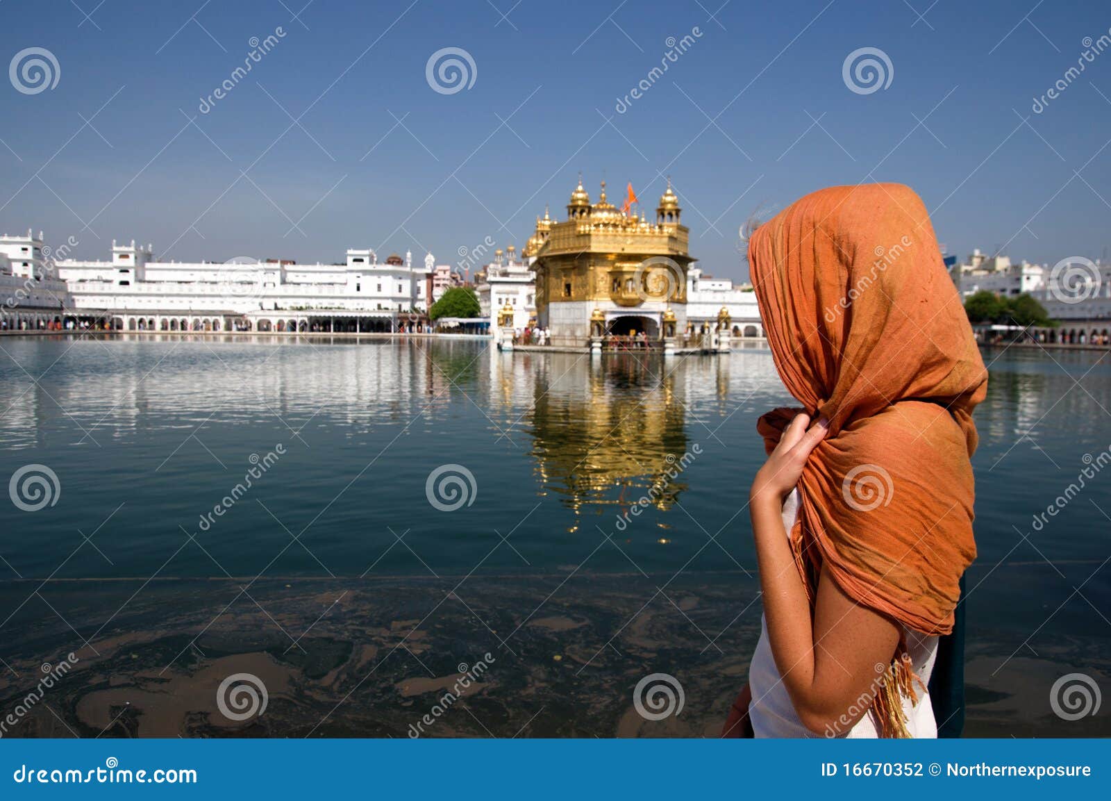 Tourist at Golden Temple stock photo. Image of adventure - 16670352