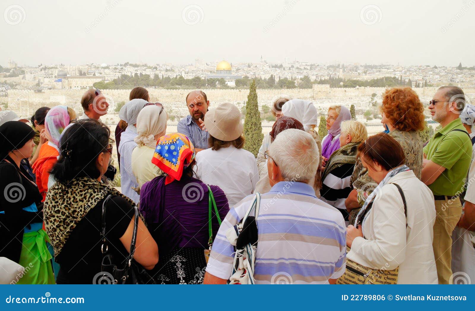 Tourist group in Jerusalem editorial photo. Image of tourists - 22789806