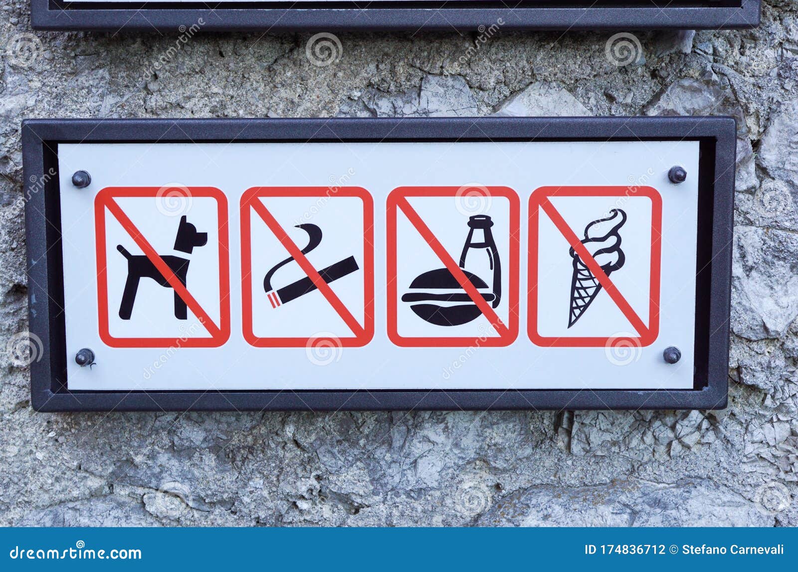 Tourist Info Signage in International Language Stock Photo - Image of ...