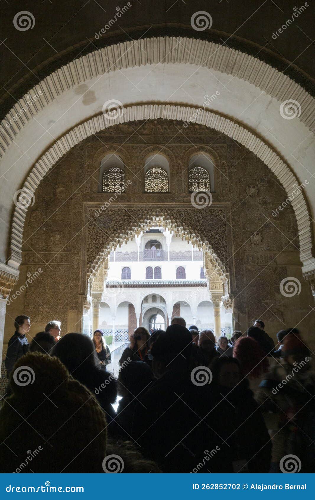 Tourist Inside Alhambra Palace Editorial Photography - Image of ...