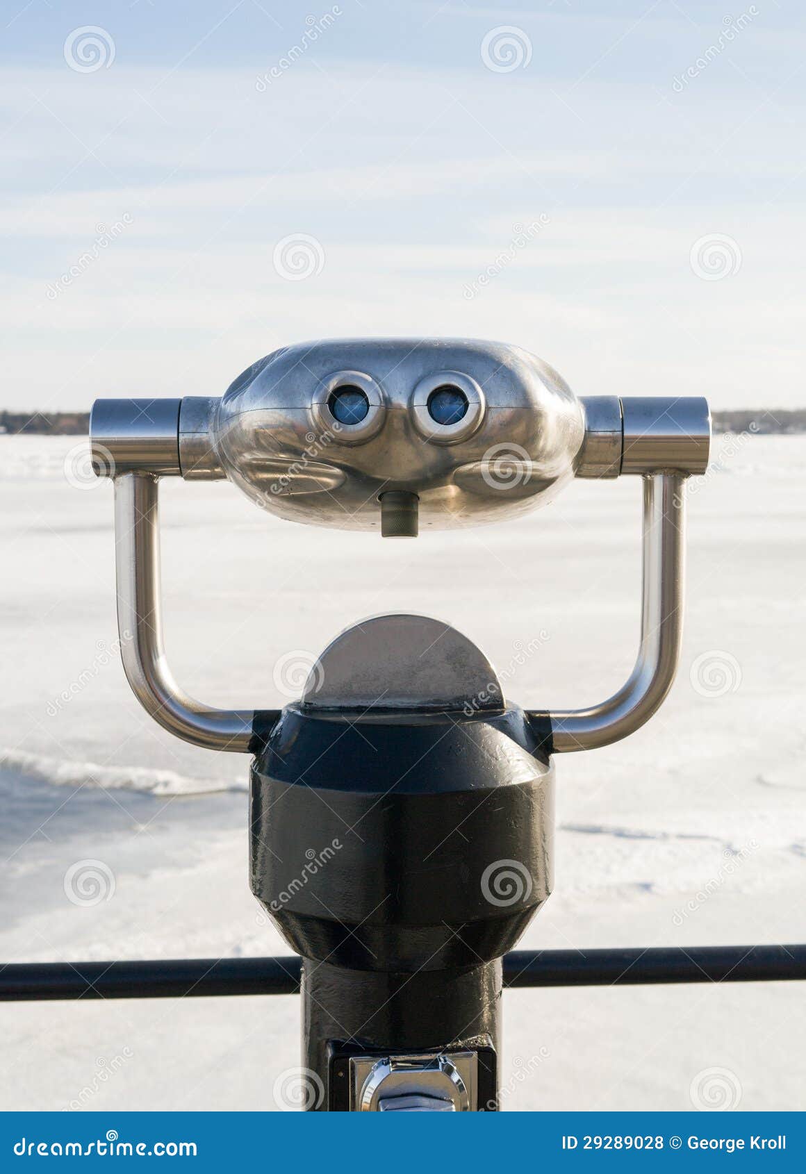 Tourist Landscape Viewing Machine. Stock Photo - Image of public ...