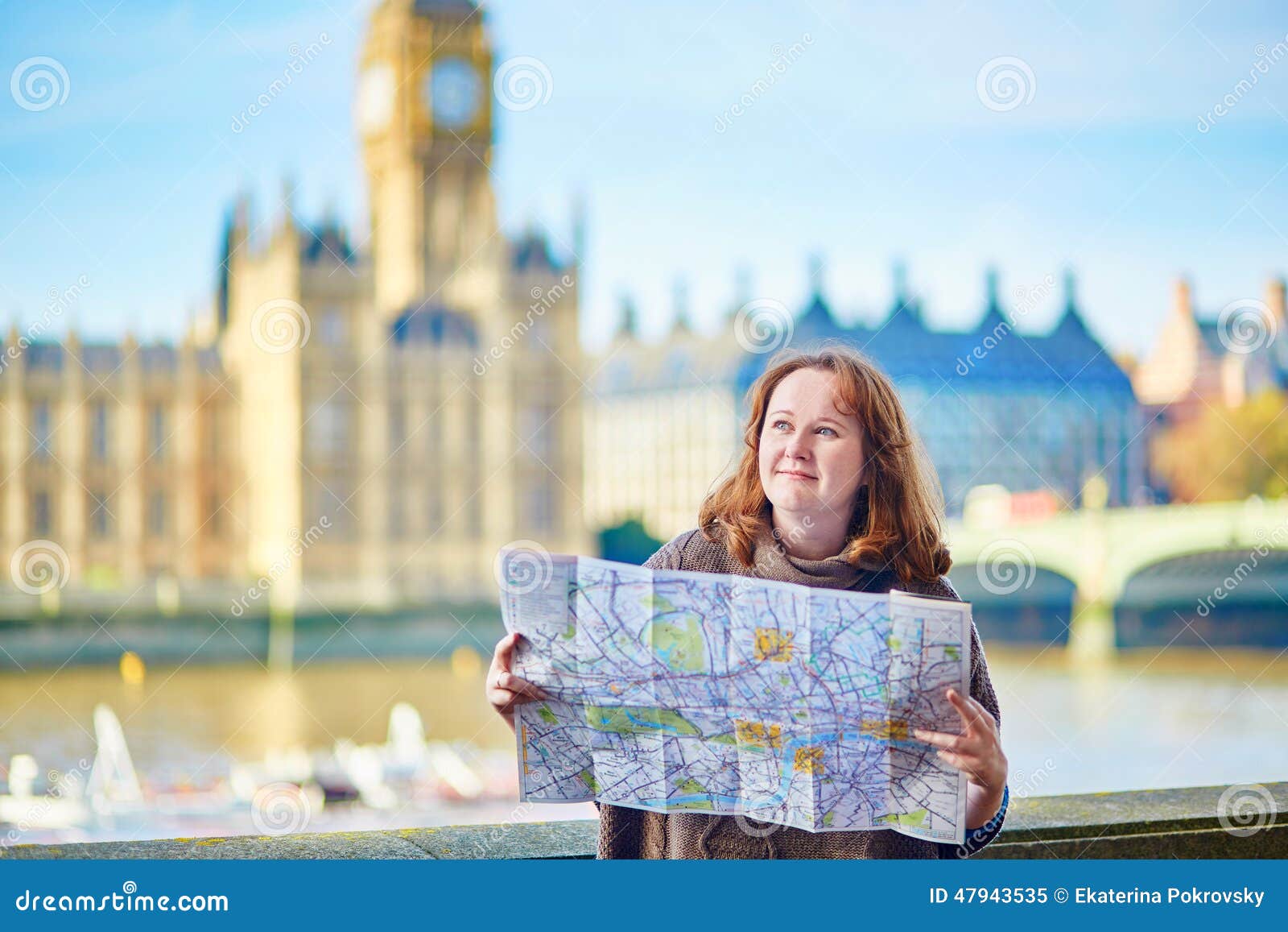 Tourist in London Looking for Direction Stock Image - Image of england ...