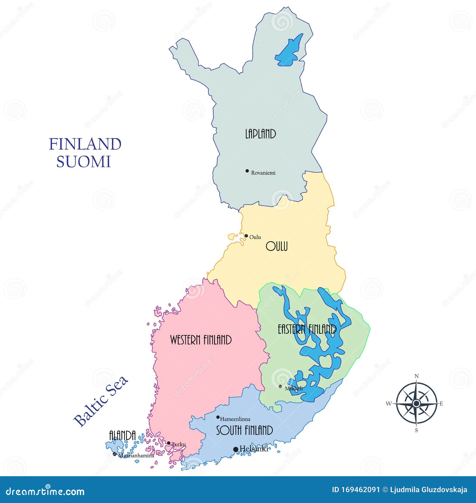 Finland Map Cities