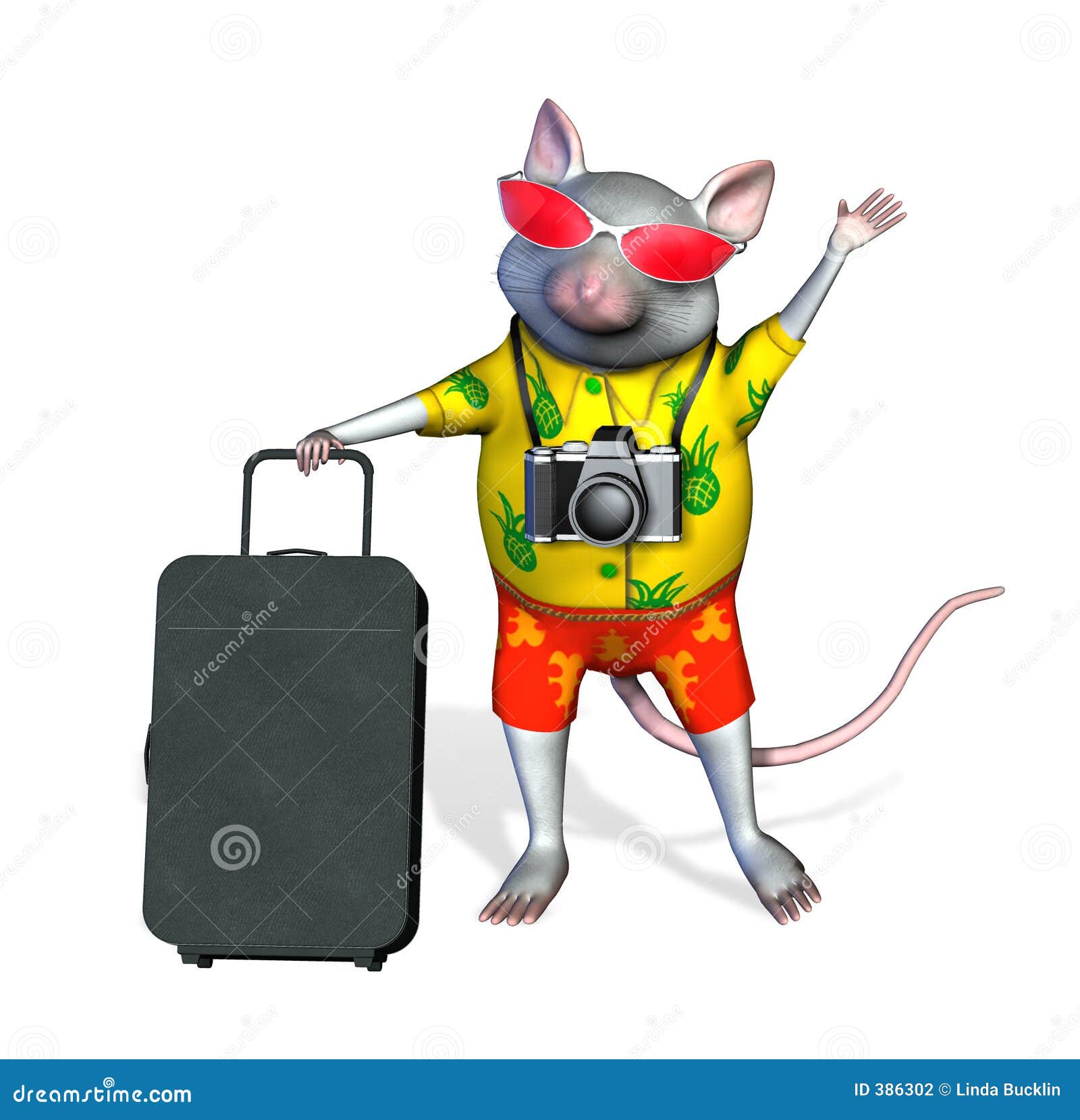 Clipart Mouse Suitcase