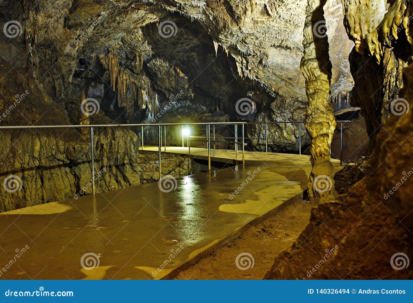 Dripstone Column, Stalagmite Stock Photography | CartoonDealer.com ...
