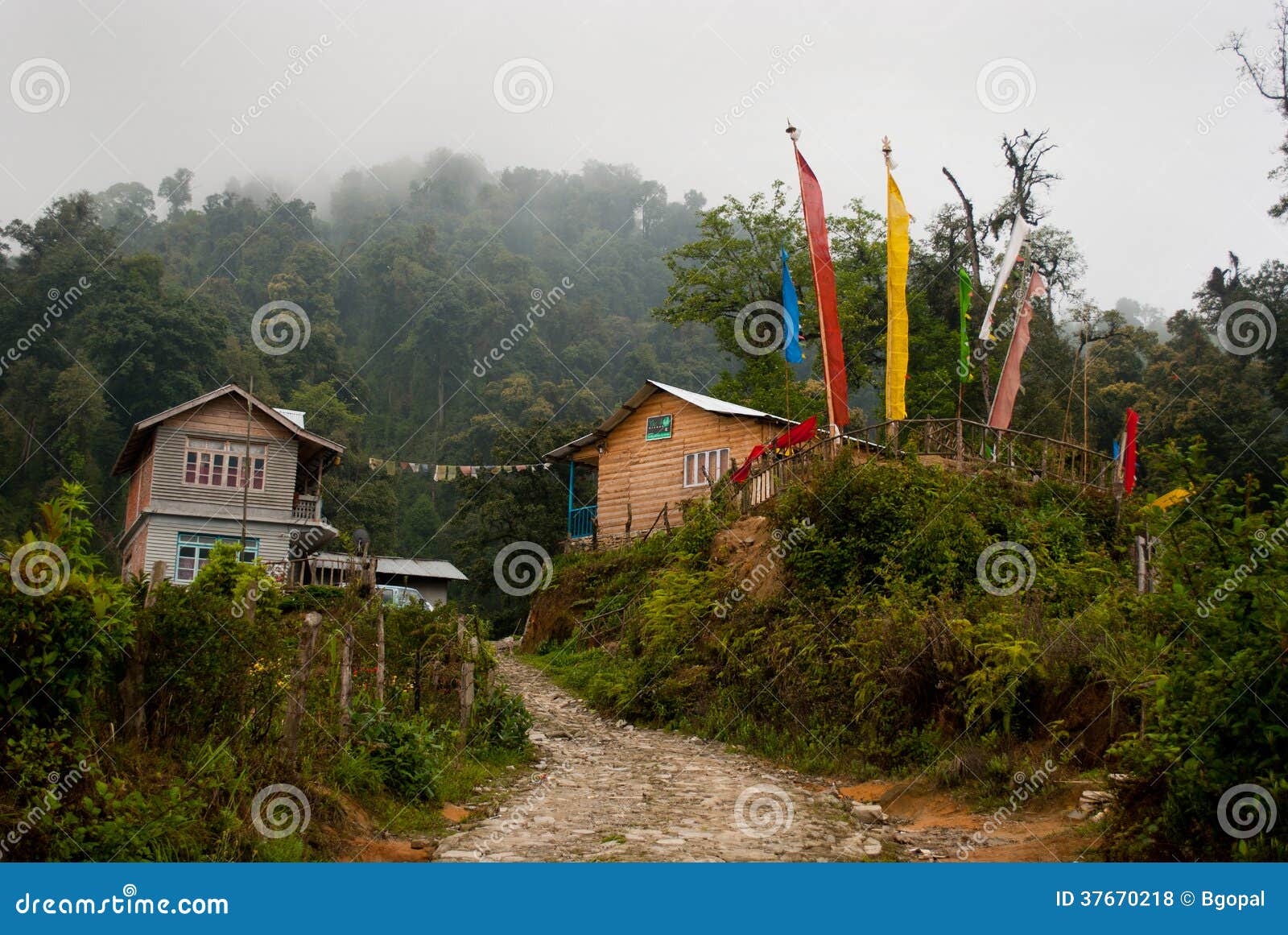 A Tourist Resort at Hill Top Editorial Stock Photo - Image of lodging ...