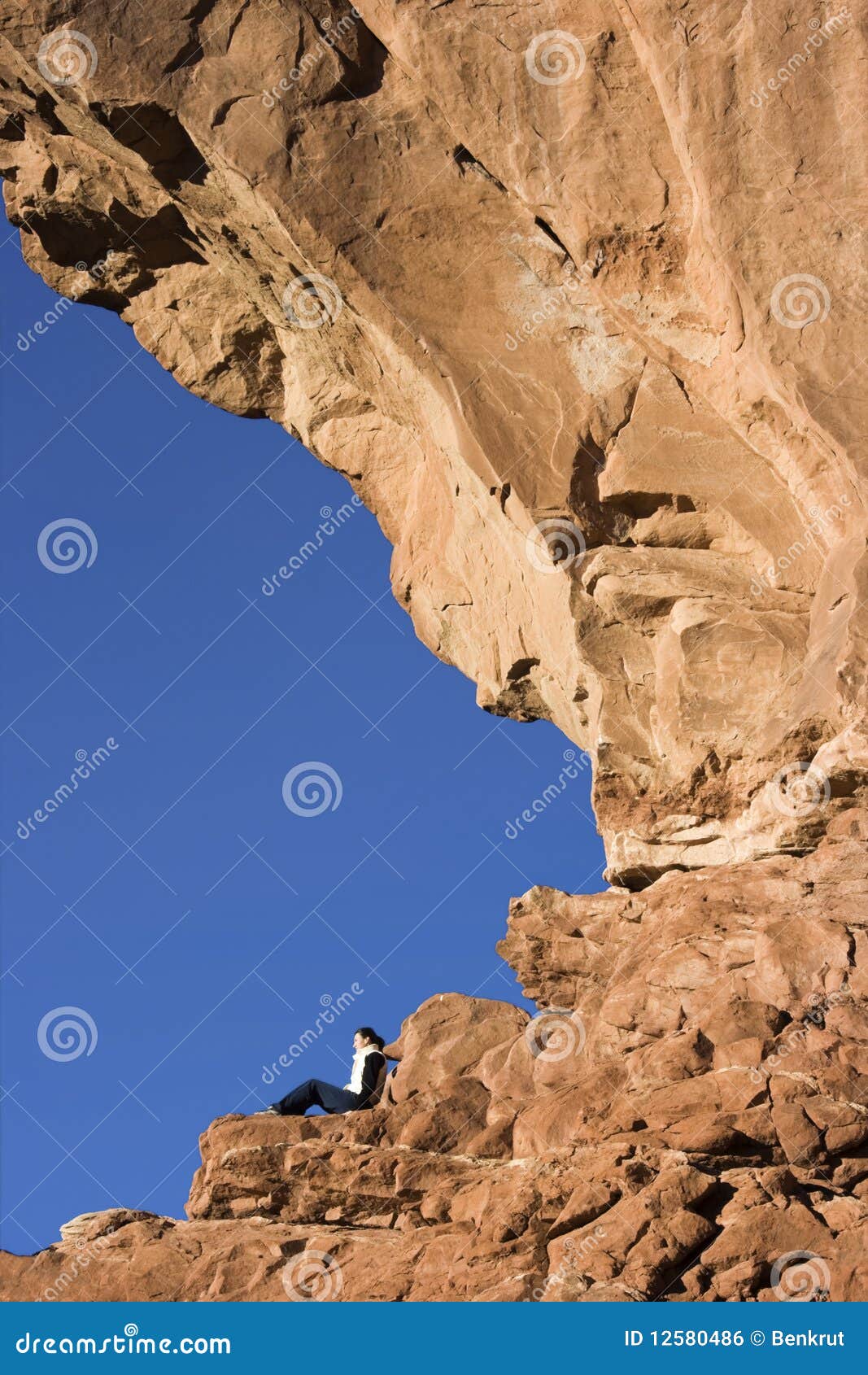 Tourist Resting Under North Window Stock Photo - Image of relaxation ...