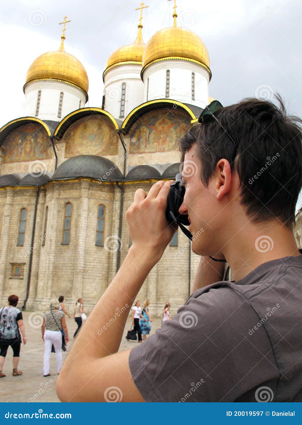 Tourist in Russia editorial photography. Image of destination - 20019597