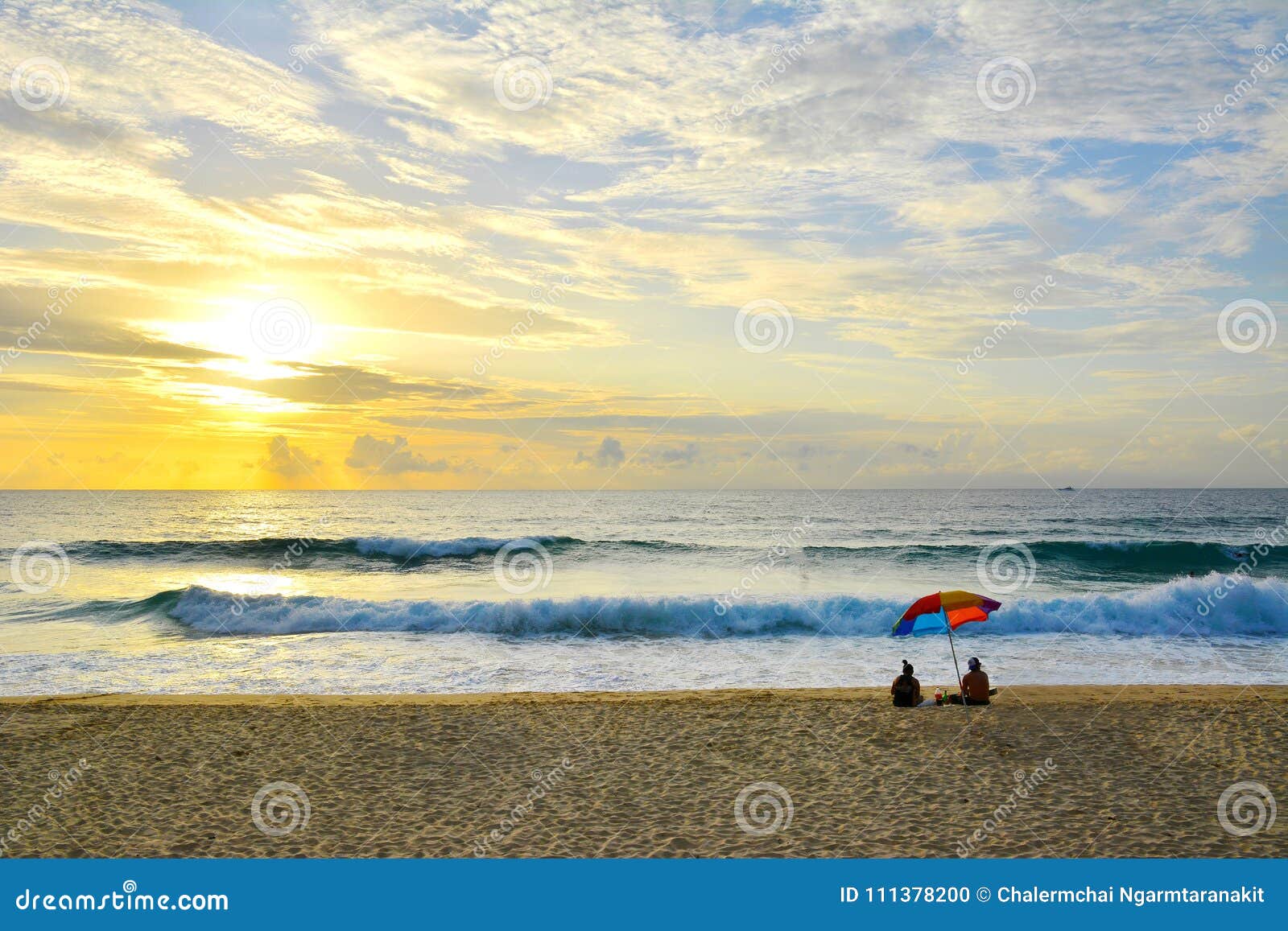 Tourist Sitting on Quiet Beach Stock Photo - Image of quiet, tourism ...