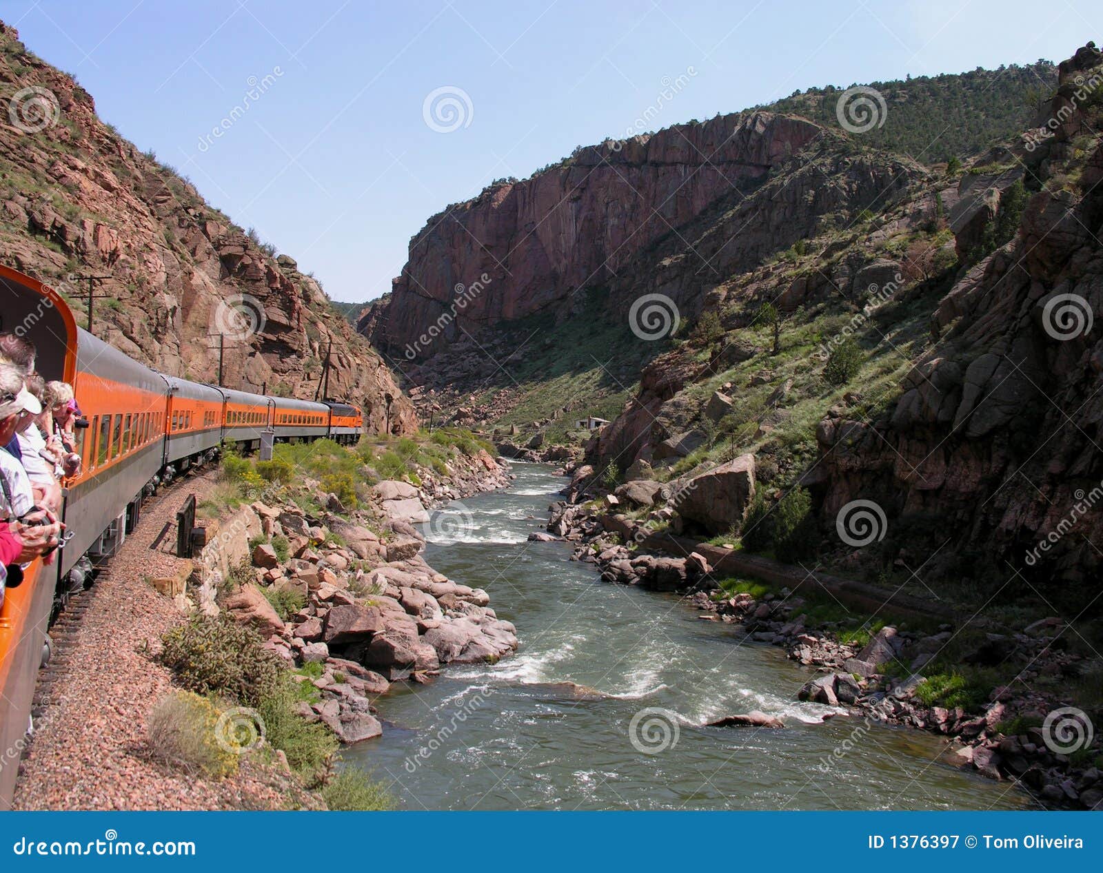 Tourist on train stock image. Image of colorado, tourist - 1376397