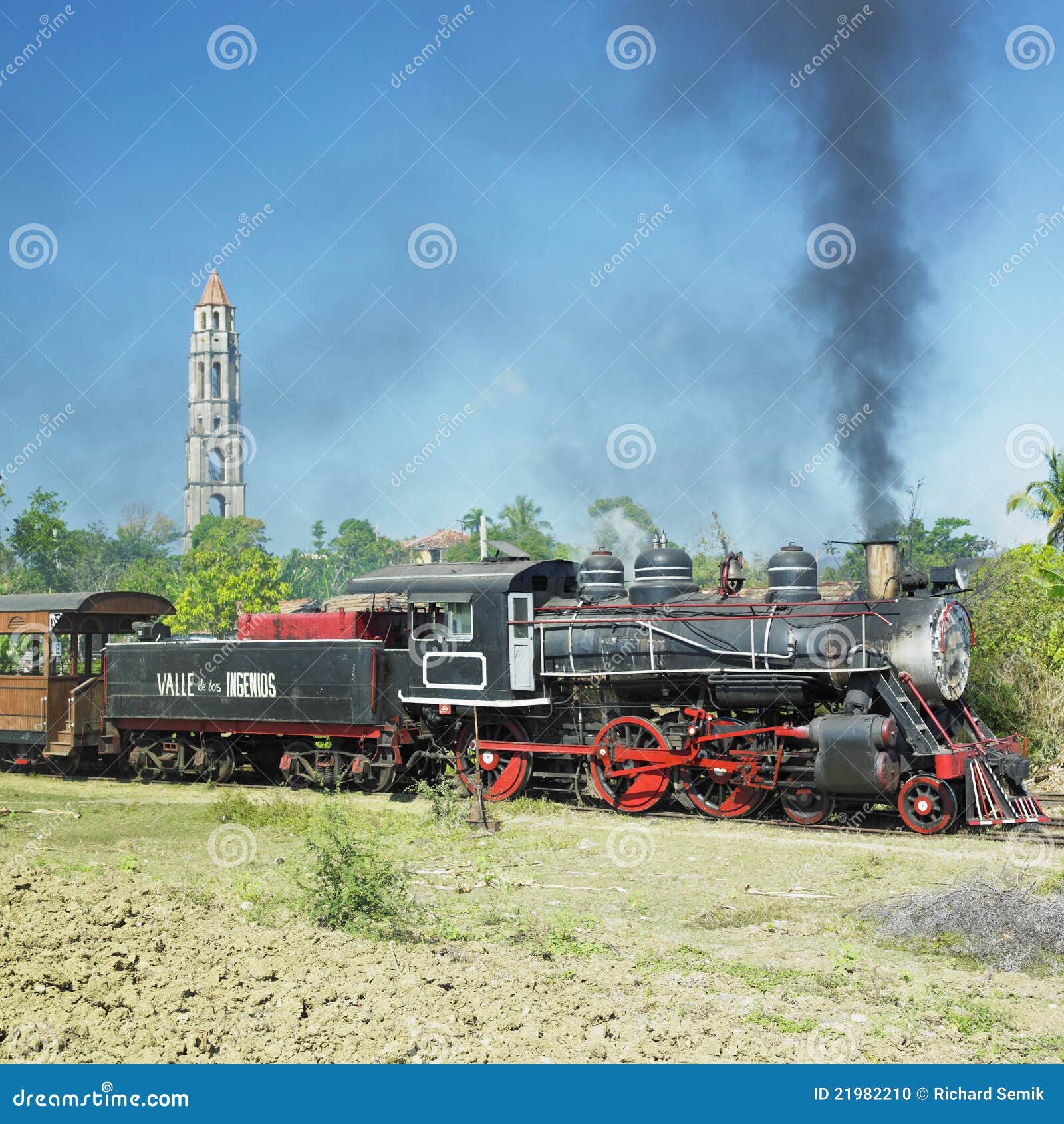 Tourist Train, Manaca Iznaga, Cuba Stock Photo - Image of tourist ...
